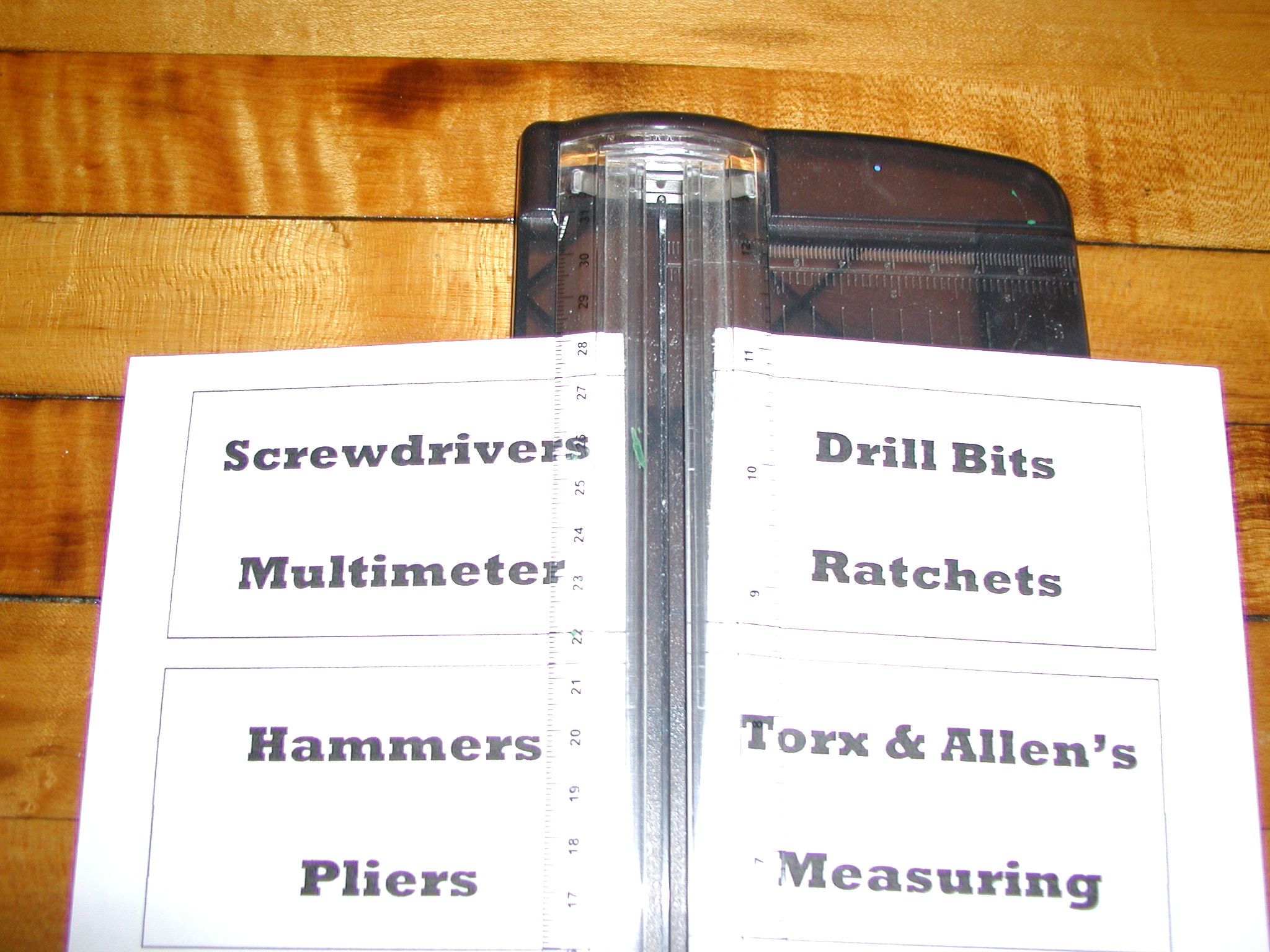 Recycled Tool Box Magnetic Labels : 8 Steps (with Pictures) - Instructables