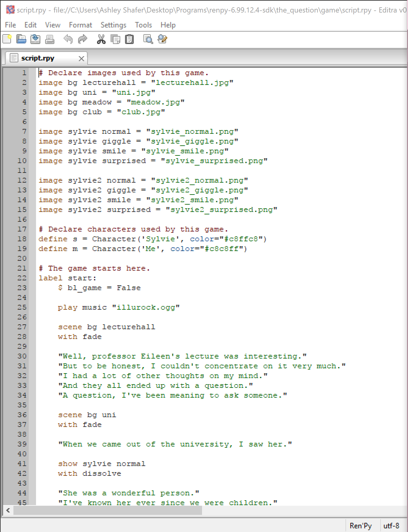 Visual Novel Maker Tutorial Using Ren’Py : 5 Steps - Instructables