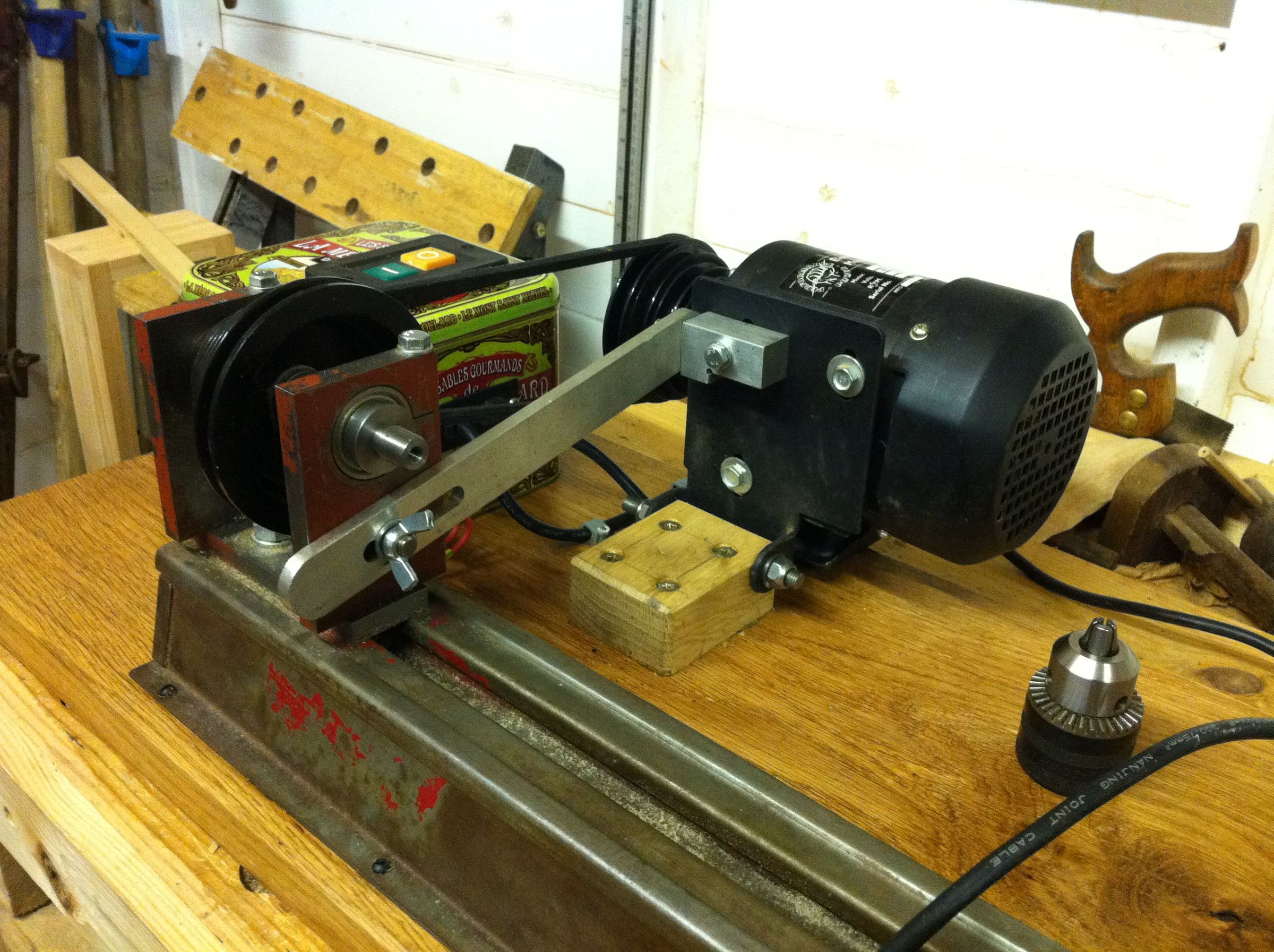 Modified Drill Powered Lathe : 8 Steps - Instructables