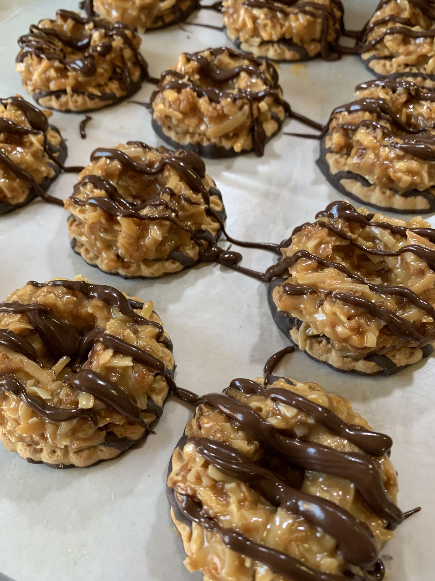 So Easy Chocolate Drizzled Coconut Caramel Cookies : 9 Steps (with ...
