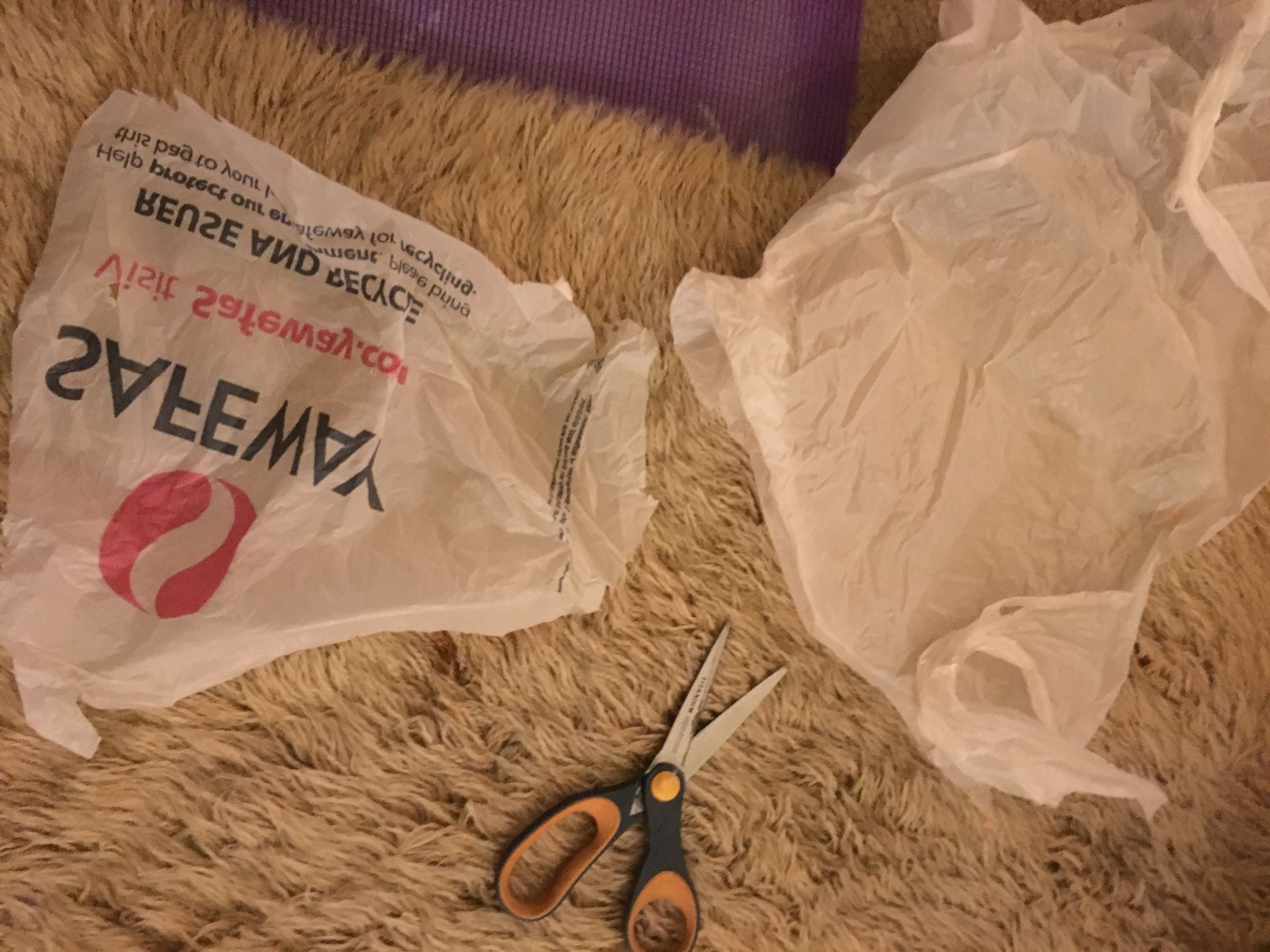 Decorative Window Draft Reducer From Recycled Plastic Bags : 15 Steps ...