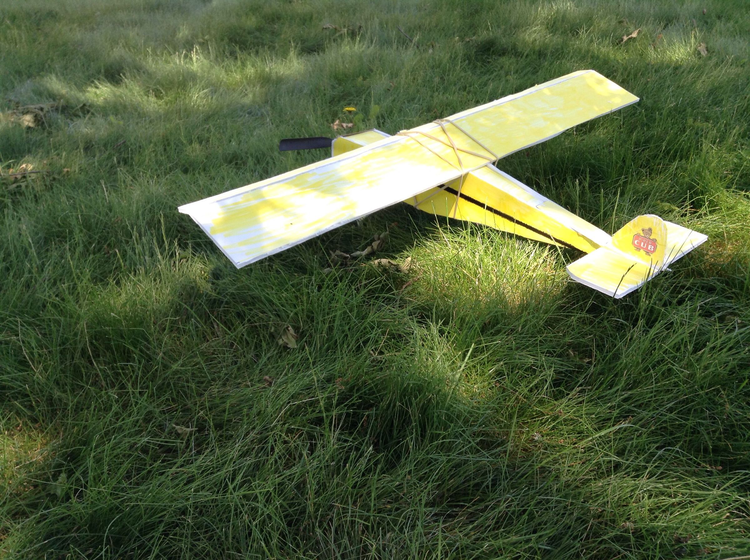 Rubber Powered Piper Cub Model : 9 Steps - Instructables