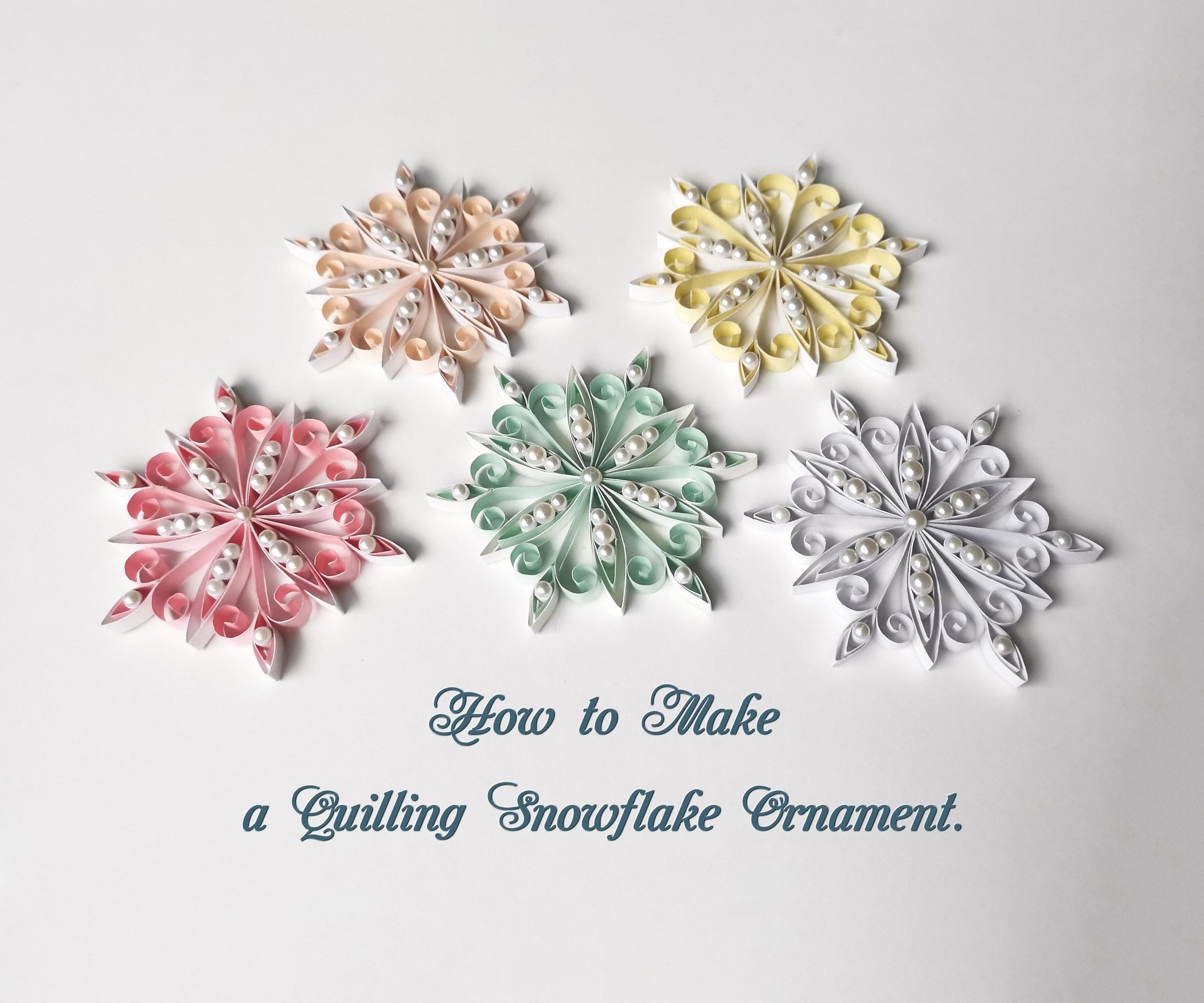 Easy Quilling Snowflake Christmas Ornament : 9 Steps (with Pictures ...