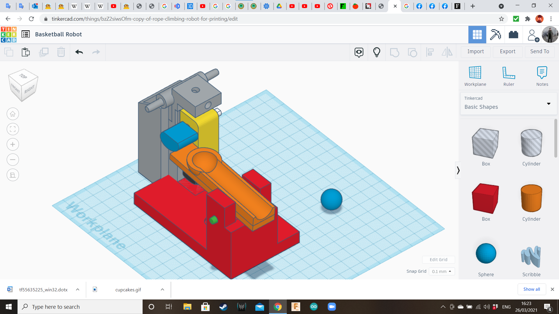 Tinkercad Robotics for School: Basketball Machine! : 16 Steps (with ...