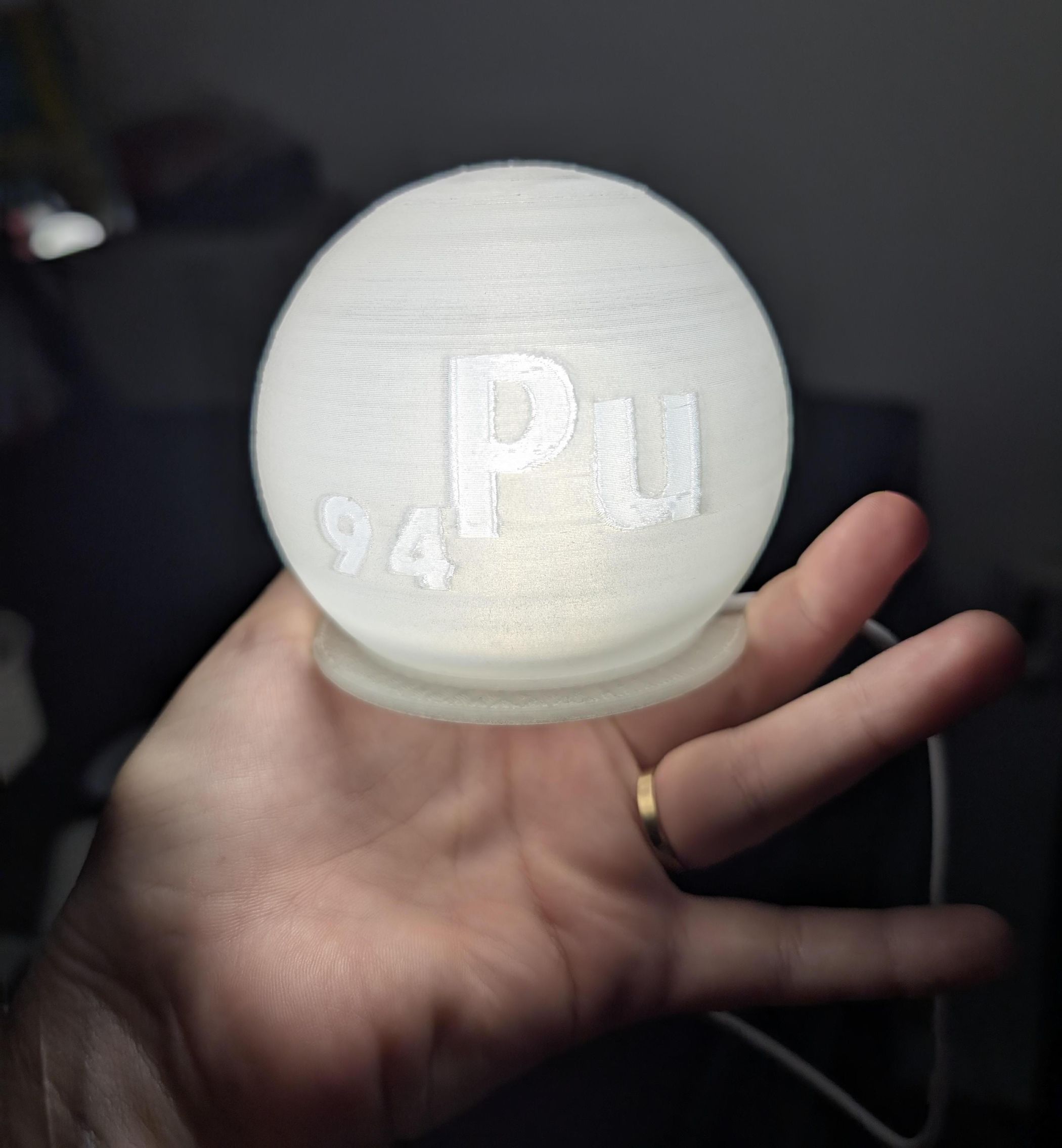 Demon Core True Size Glow in the Dark Lithophane Lamp : 3 Steps ...