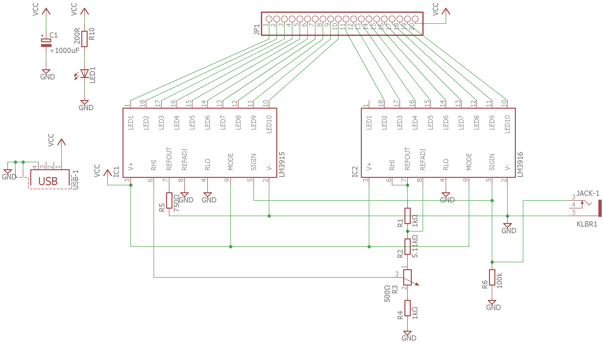 Simple 20 LED VU Meter + Datasheet Guide : 6 Steps - Instructables