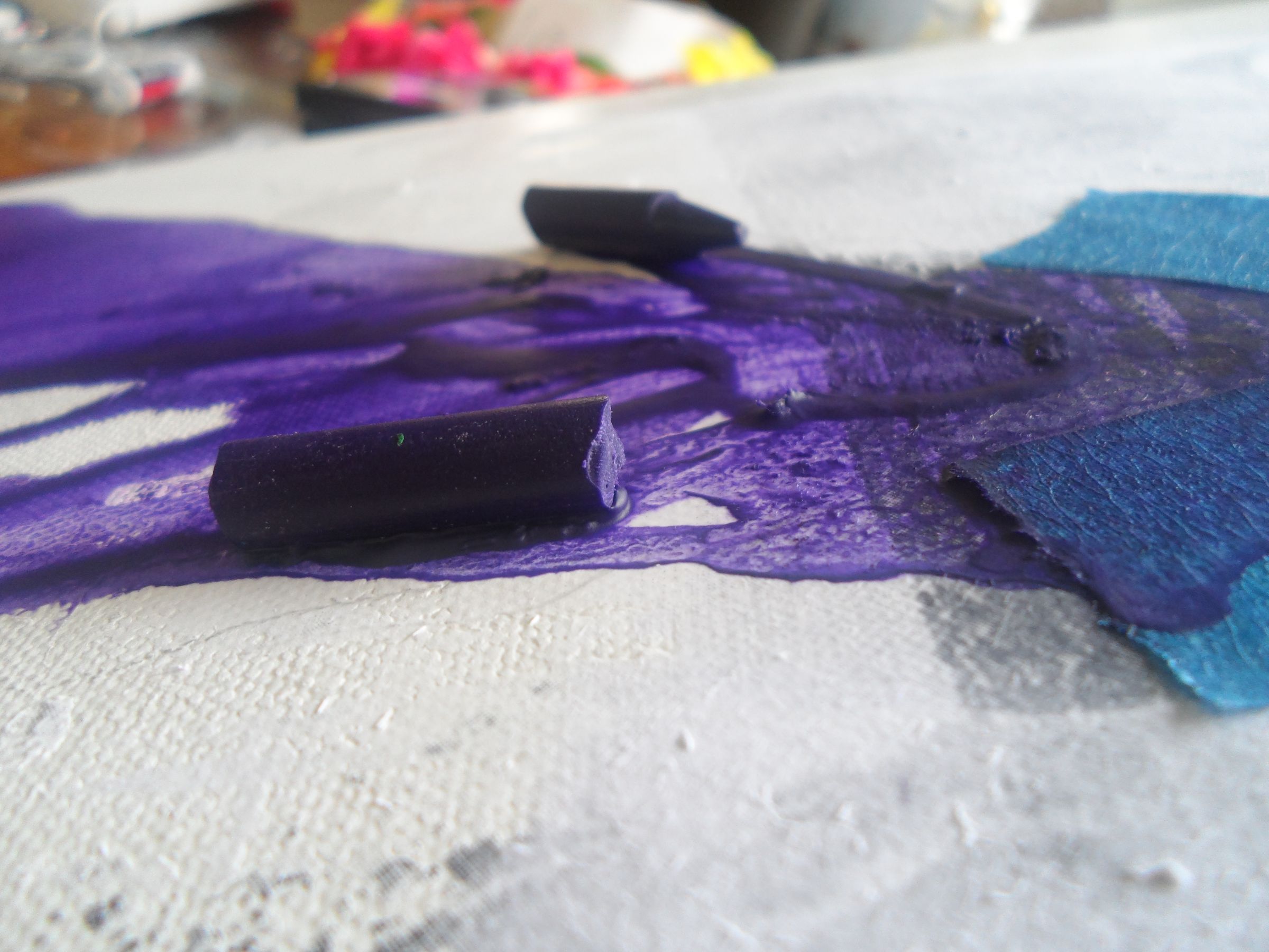 DIY Blowing Purple Crayon Art! Using FIG Purple! : 6 Steps (with ...