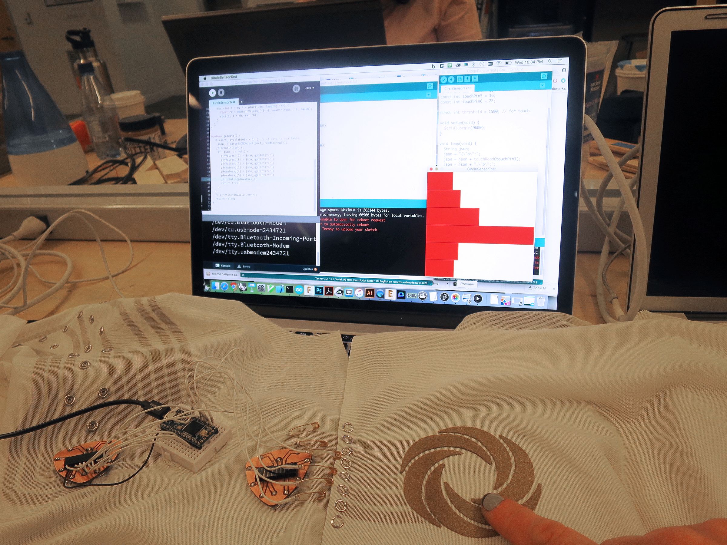 Capacitive Wheel Fabric Sensor : 6 Steps (with Pictures) - Instructables