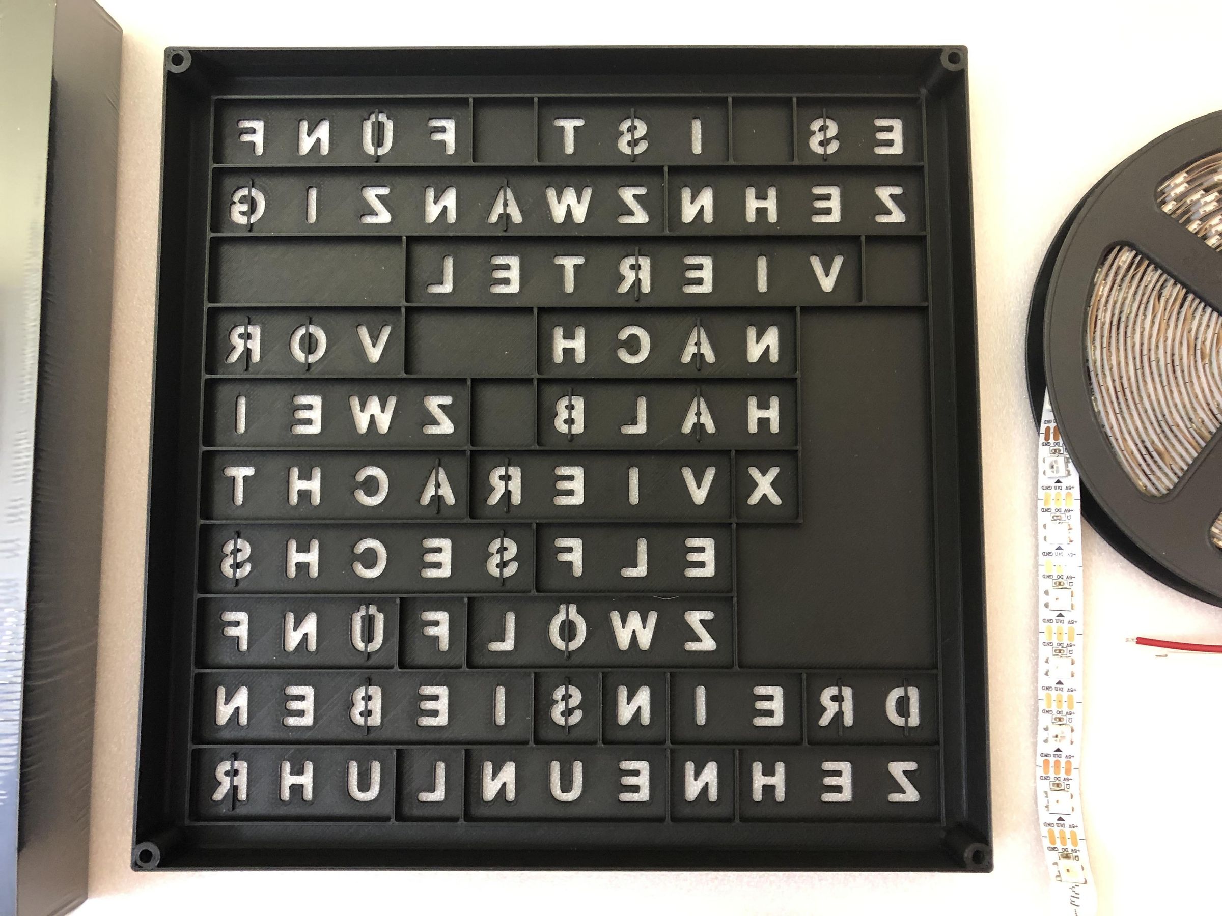 Lazy Words - Single LED Strip Word Clocks : 7 Steps (with Pictures ...
