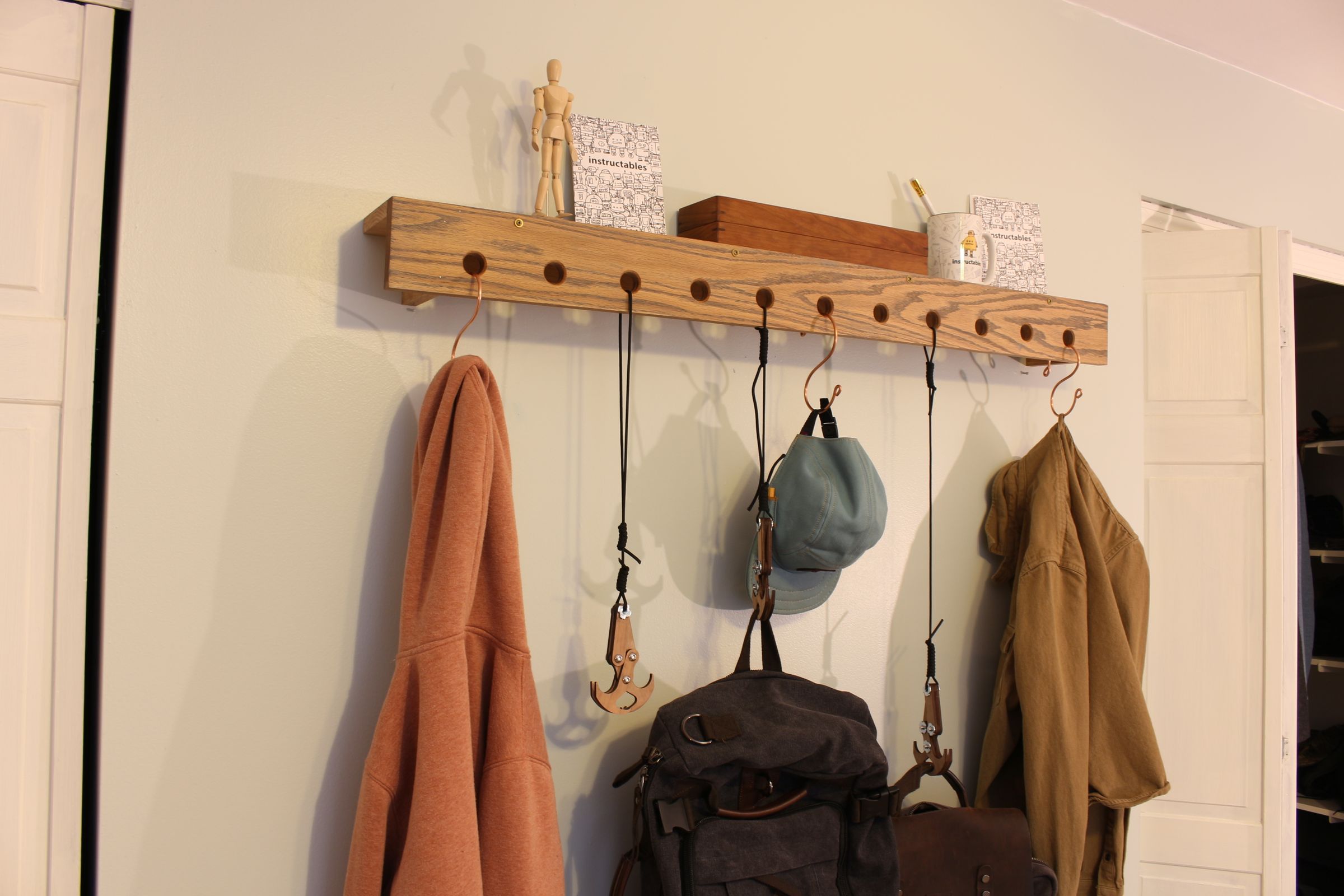 Hooked: DIY Wall Shelf With Hooks : 9 Steps (with Pictures) - Instructables