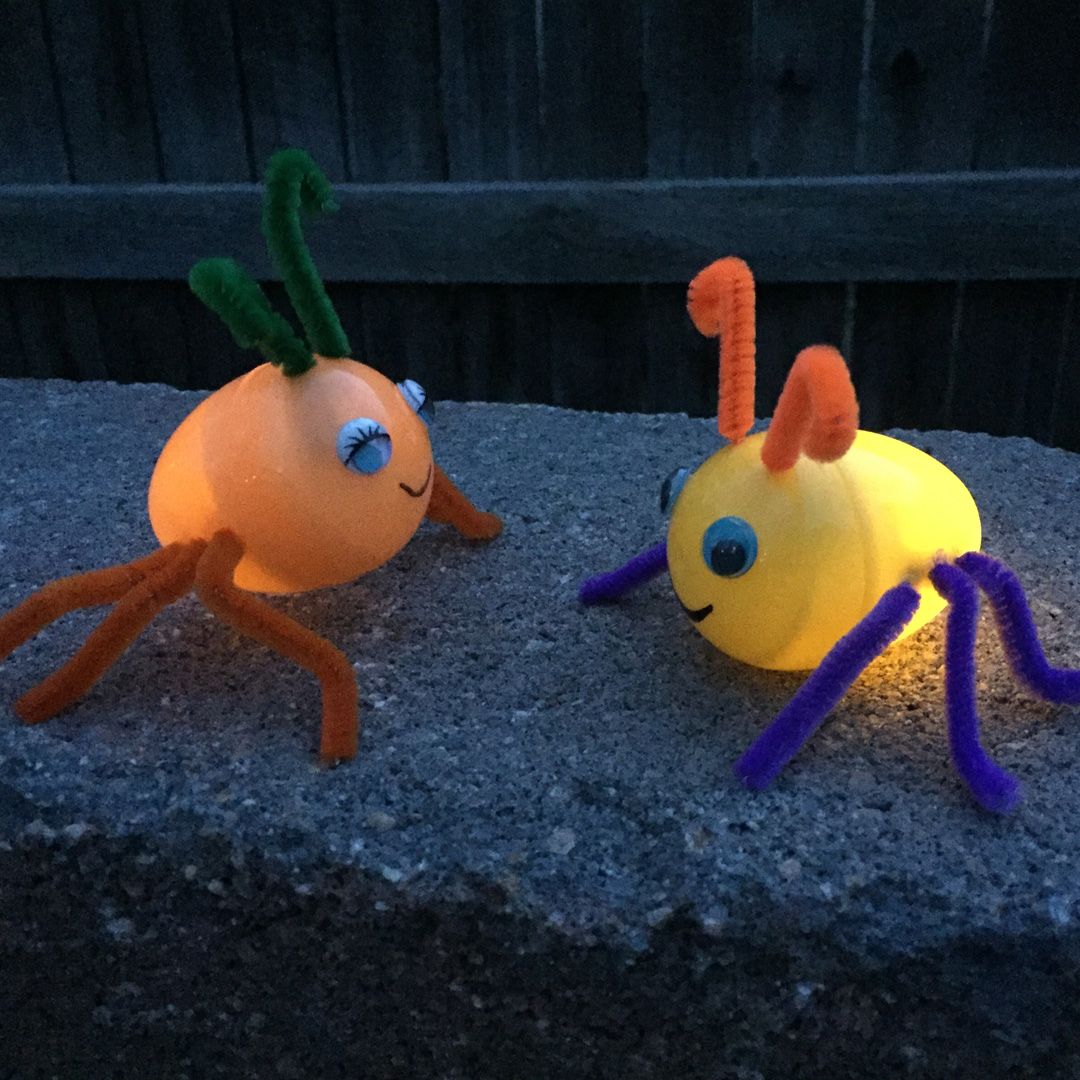 Plastic Egg Glow Bugs : 3 Steps (with Pictures) - Instructables