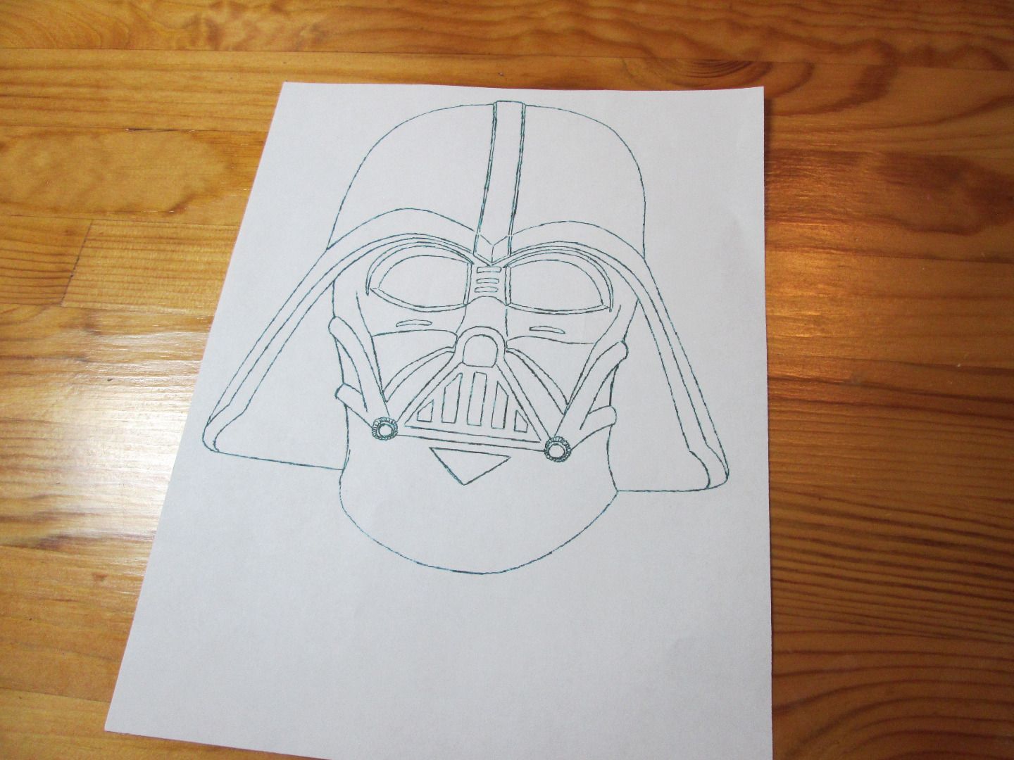 Darth Vader Gesicht Zeichnung