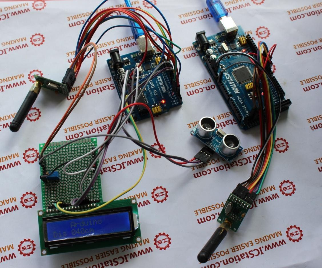 Ultrasonic Distance Measurement NRF905 Wireless Transmission System Based on Arduino : 9 Steps ...