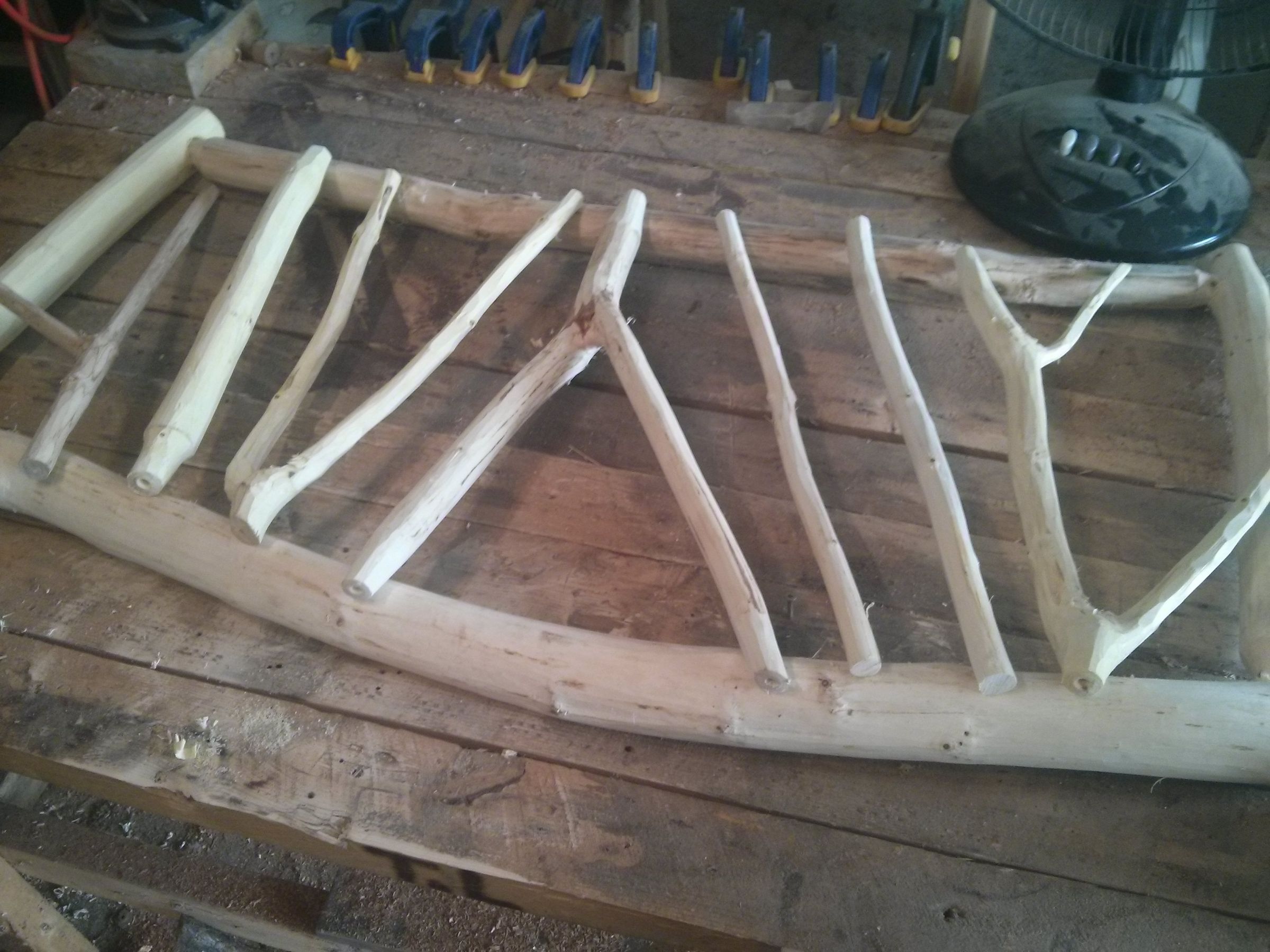 Decorative Garden Bench Made From Fallen Tree Limbs : 9 Steps ...