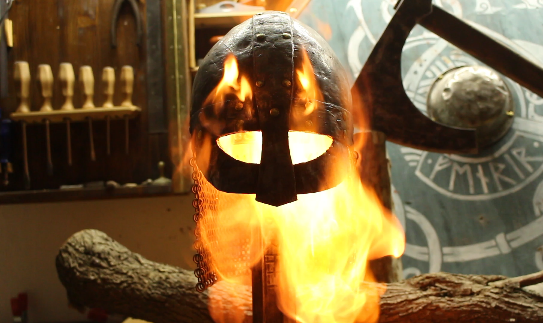 Viking Helmet Made Out of Wood Shavings : 8 Steps (with Pictures ...