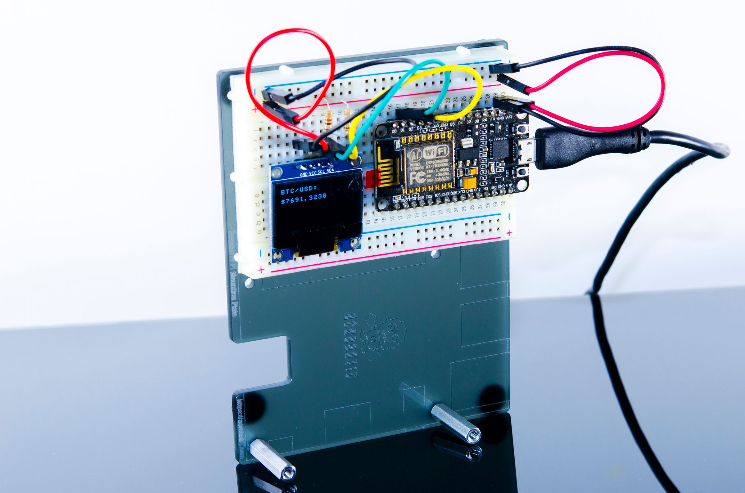 Build a Cryptocurrency Tracker With ESP8266 and Arduino : 6 Steps ...
