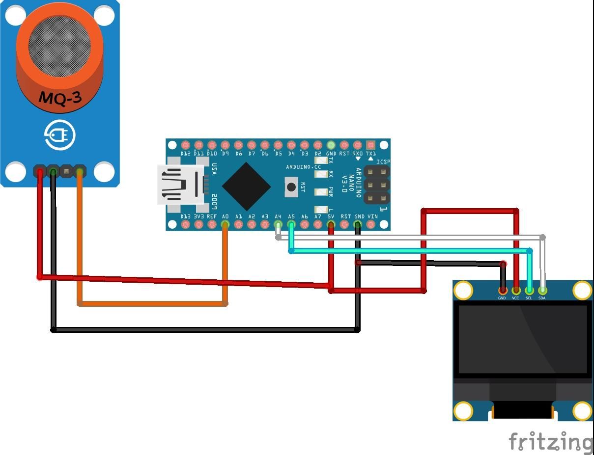 How to Make Breathalyzer Using Arduino and 3D Printed Parts : 5 Steps ...