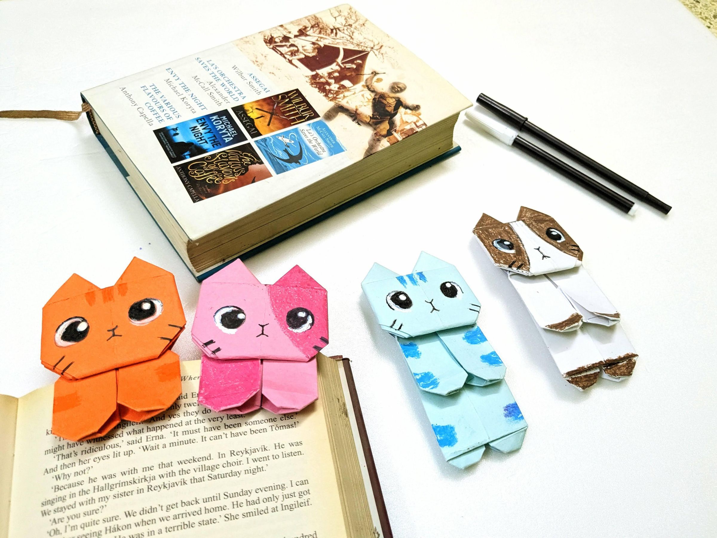 How to Make Origami Cat Bookmarks : 9 Steps (with Pictures) - Instructables