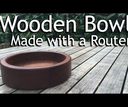 How to Make a Rounded Wooden Bowl - Using a Router : 7 Steps ...