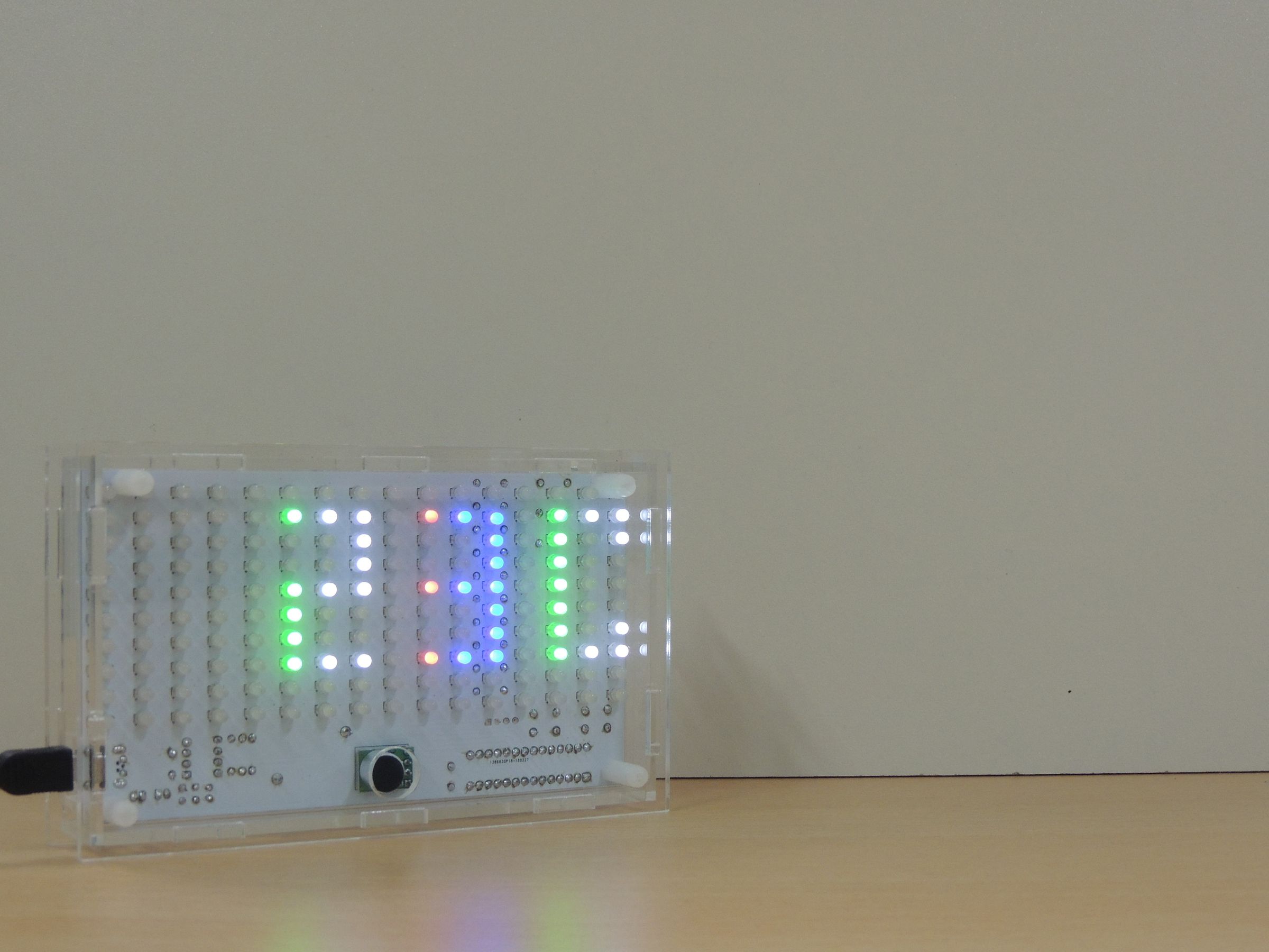 Music Spectrum With Digital Clock and Temperature : 9 Steps (with ...