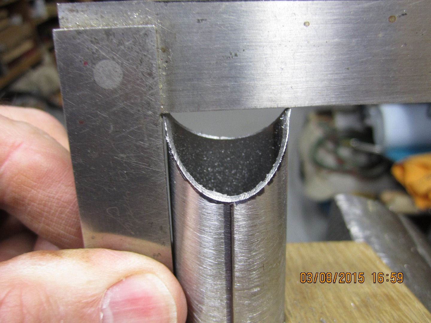 How to Miter (Cope) a Round Tube by Hand : 7 Steps (with Pictures ...