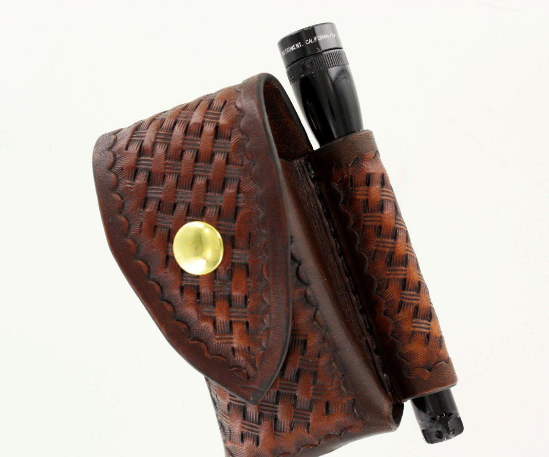 Leather Pouch for Leatherman Wave® and Mini Flashlight With Free ...