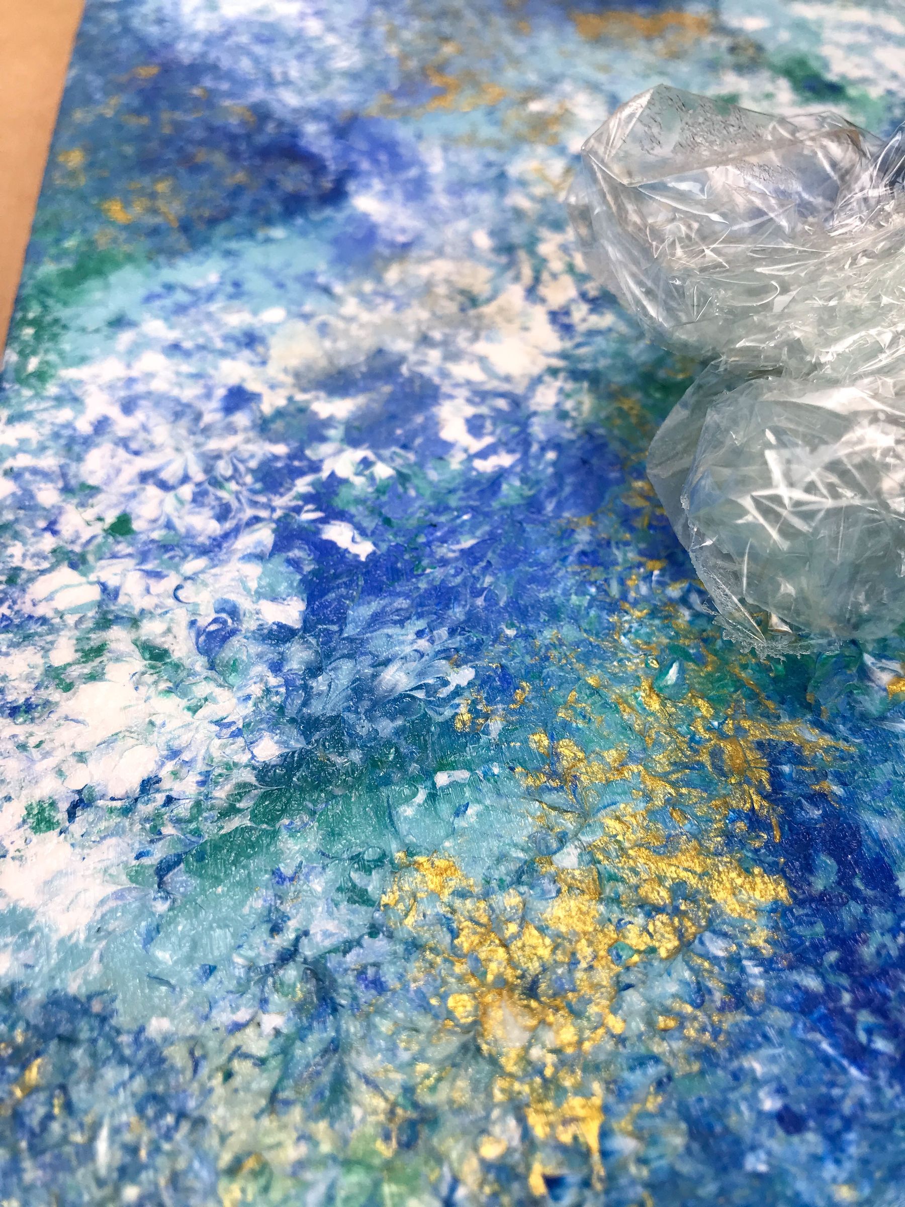 DIY Gold Acrylic Abstract Painting : 13 Steps (with Pictures ...