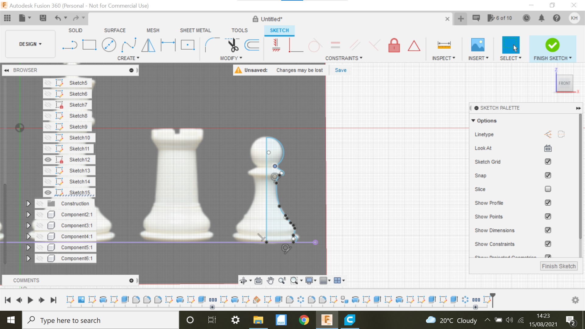Chess Pieces 3D Printed Designed With Fusion 360 : 4 Steps (with ...
