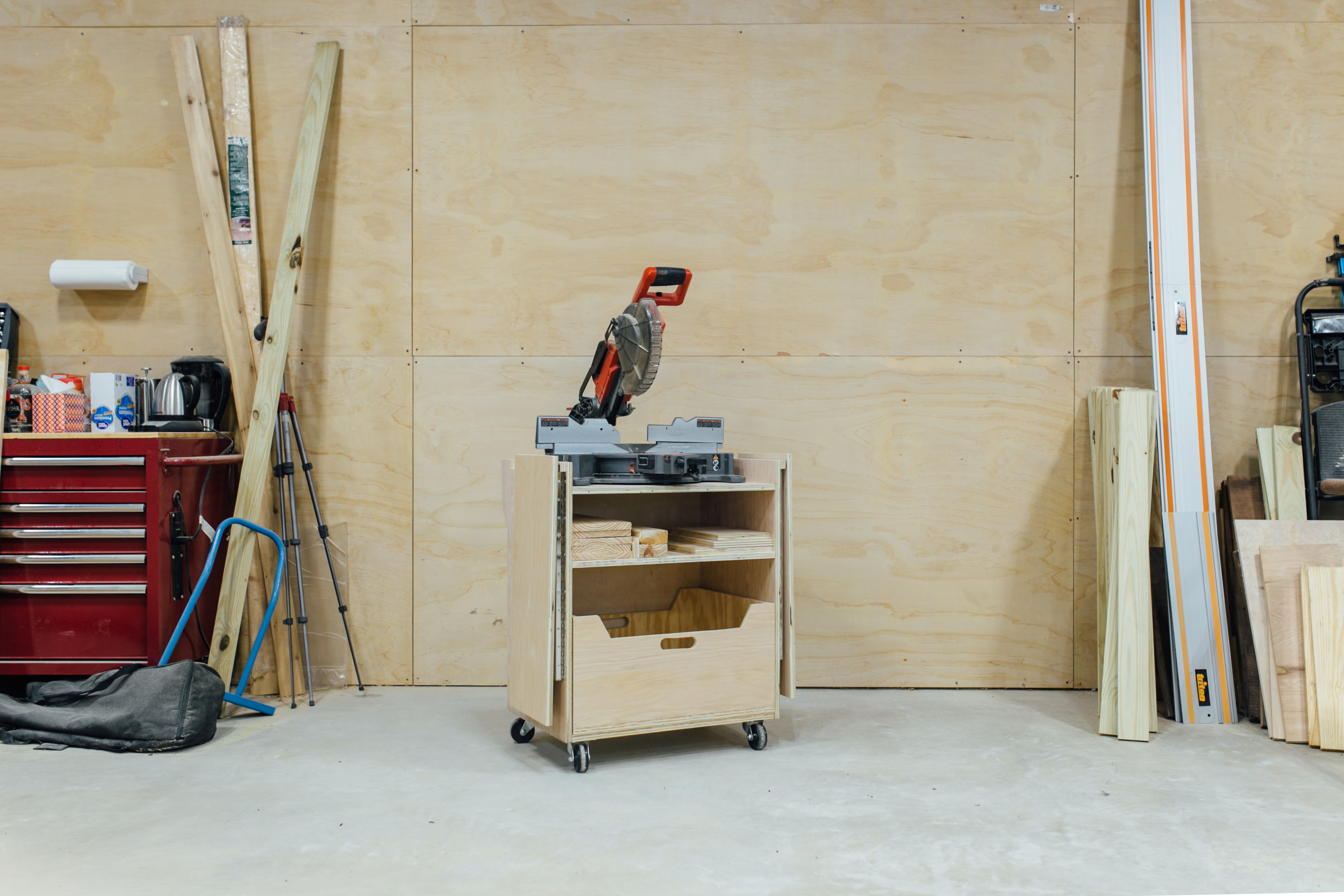 DIY Mobile Miter Saw Stand 11 Steps Instructables