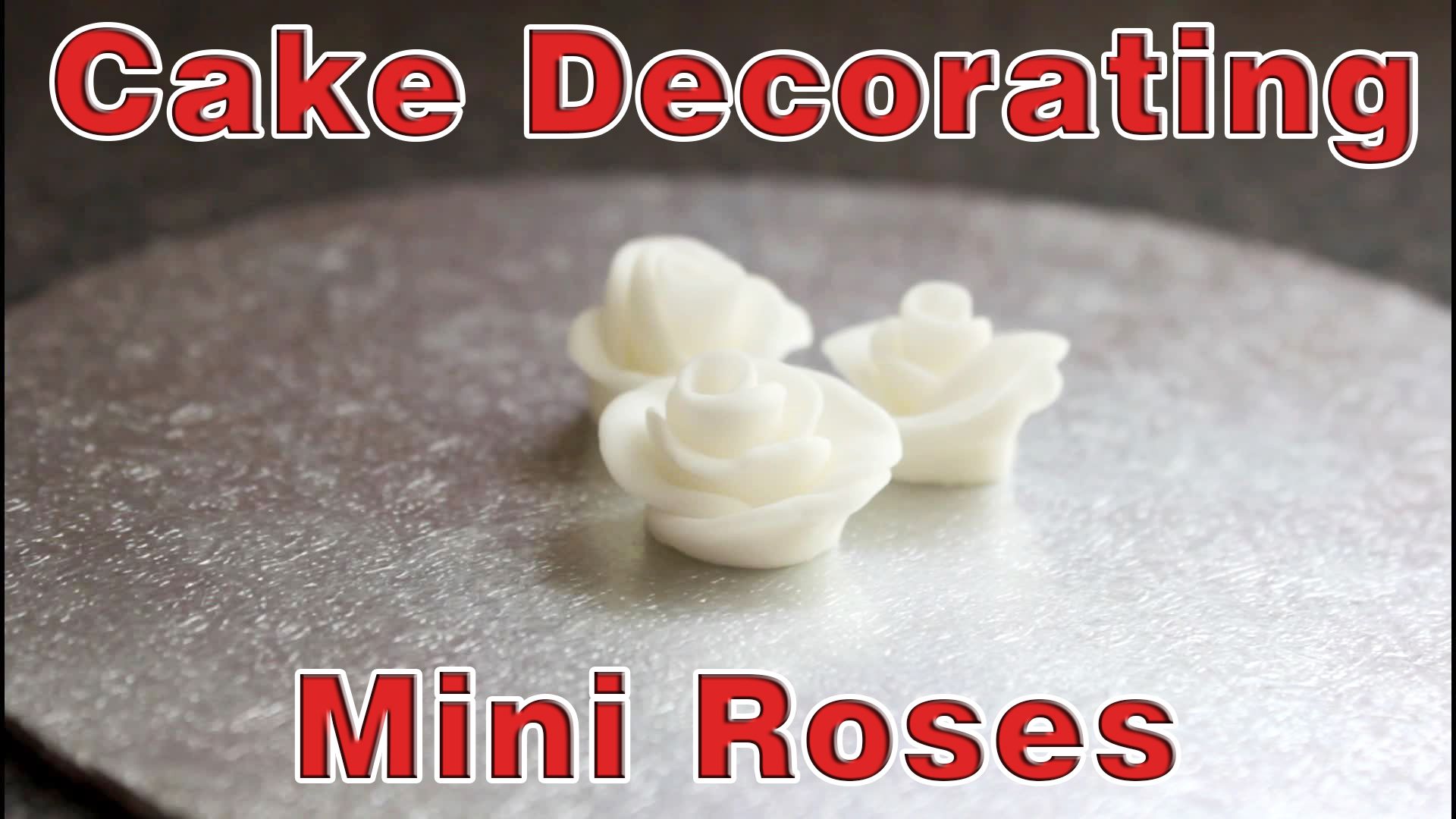 Simple Cake Decorating - Mini Fondant Roses : 3 Steps - Instructables