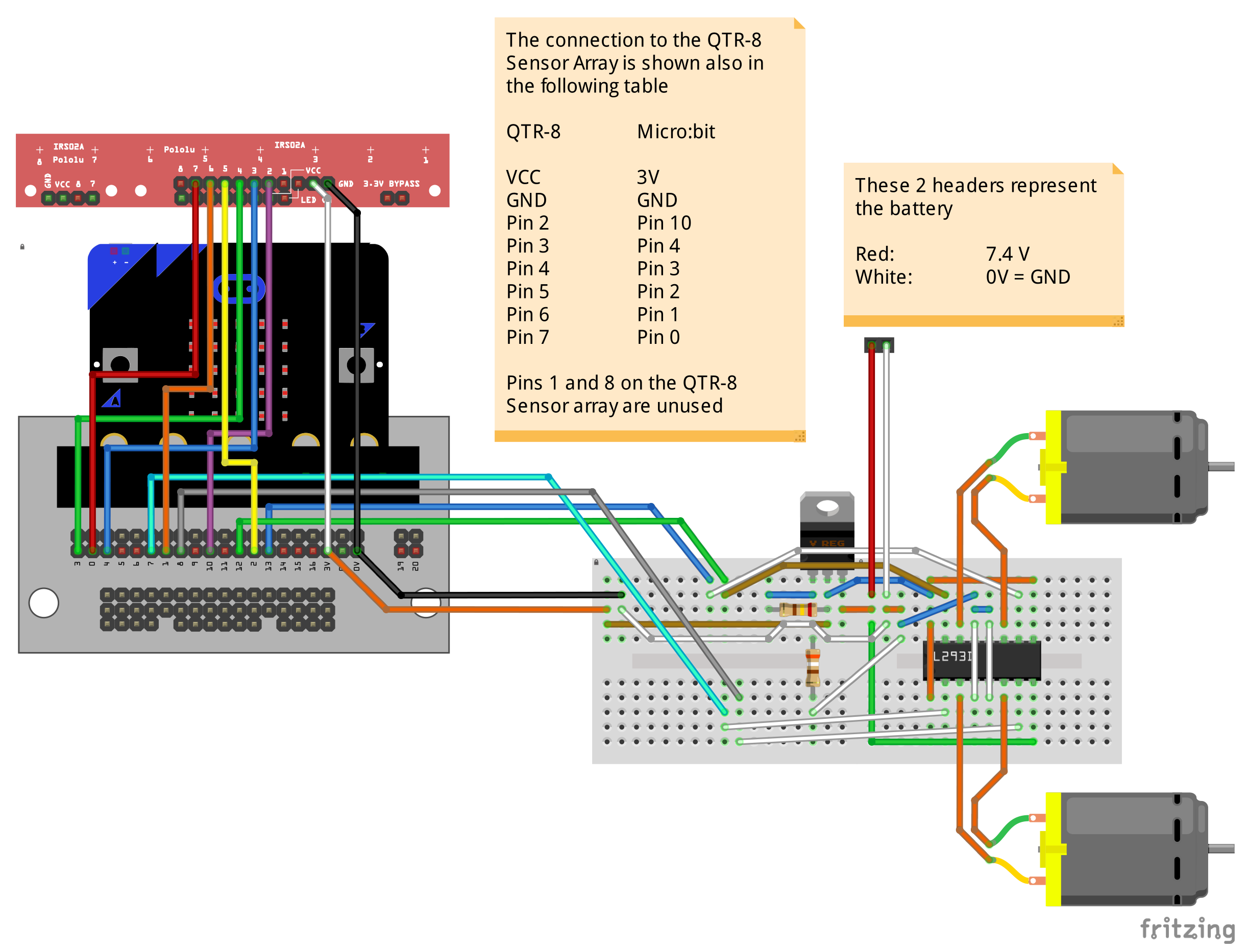 Micro:bit Line Following Robot : 7 Steps (with Pictures) - Instructables