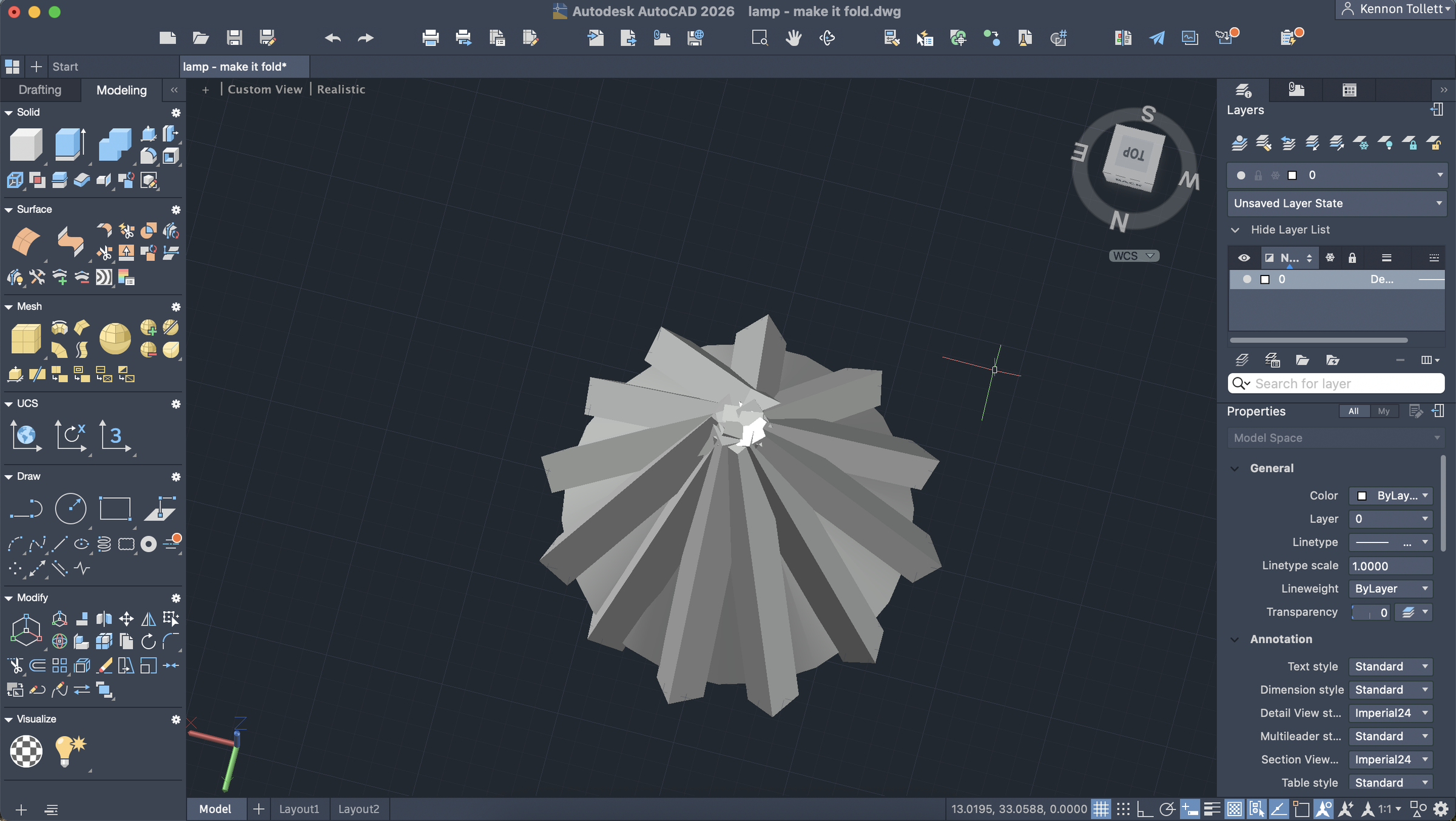 Folded Lamp : 5 Steps - Instructables