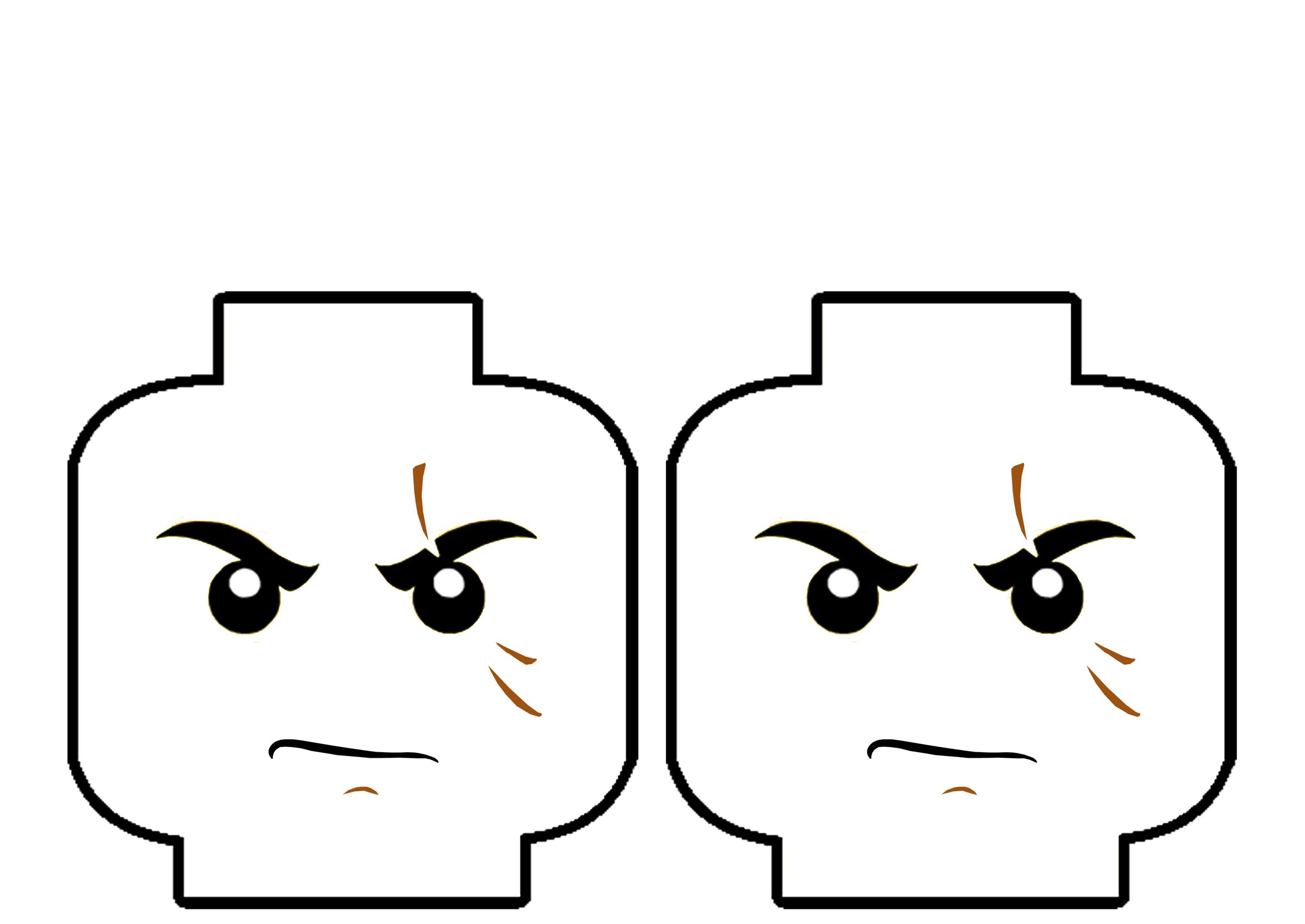 Lego Ninjago Face Template