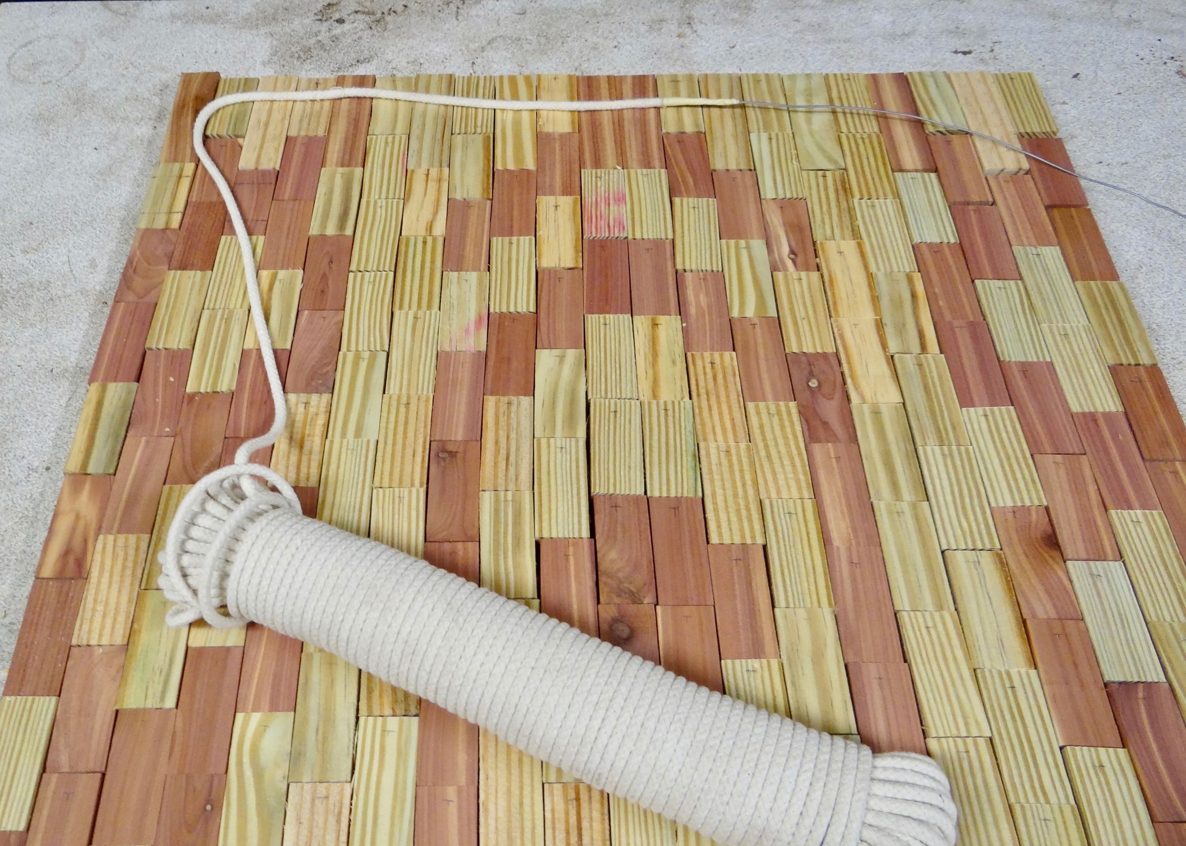 Mosaic Wooden Rope Mat : 8 Steps (with Pictures) - Instructables