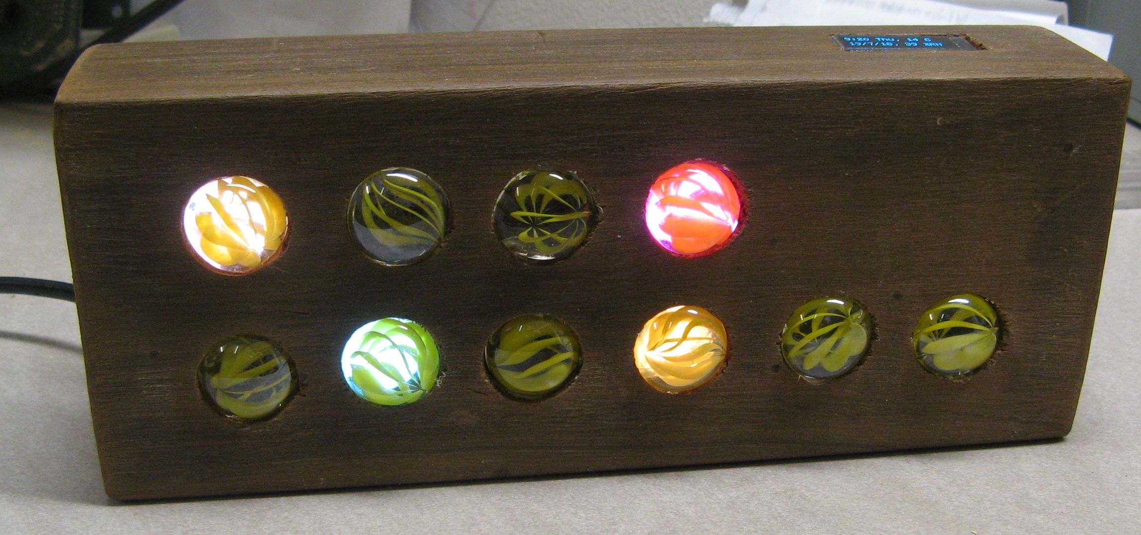 Binary LED Marble Clock : 6 Steps (with Pictures) - Instructables