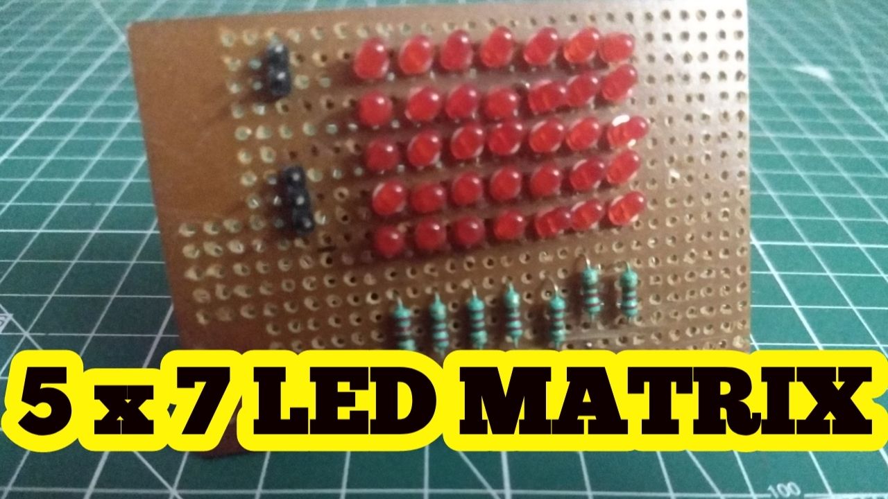 Led Matrix Using Arduino (5 X 7) : 4 Steps - Instructables