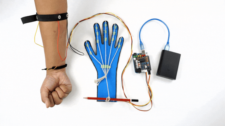 Controlling Prosthetic Hand (cardboard Version) Using EMG Sensor : 14 ...