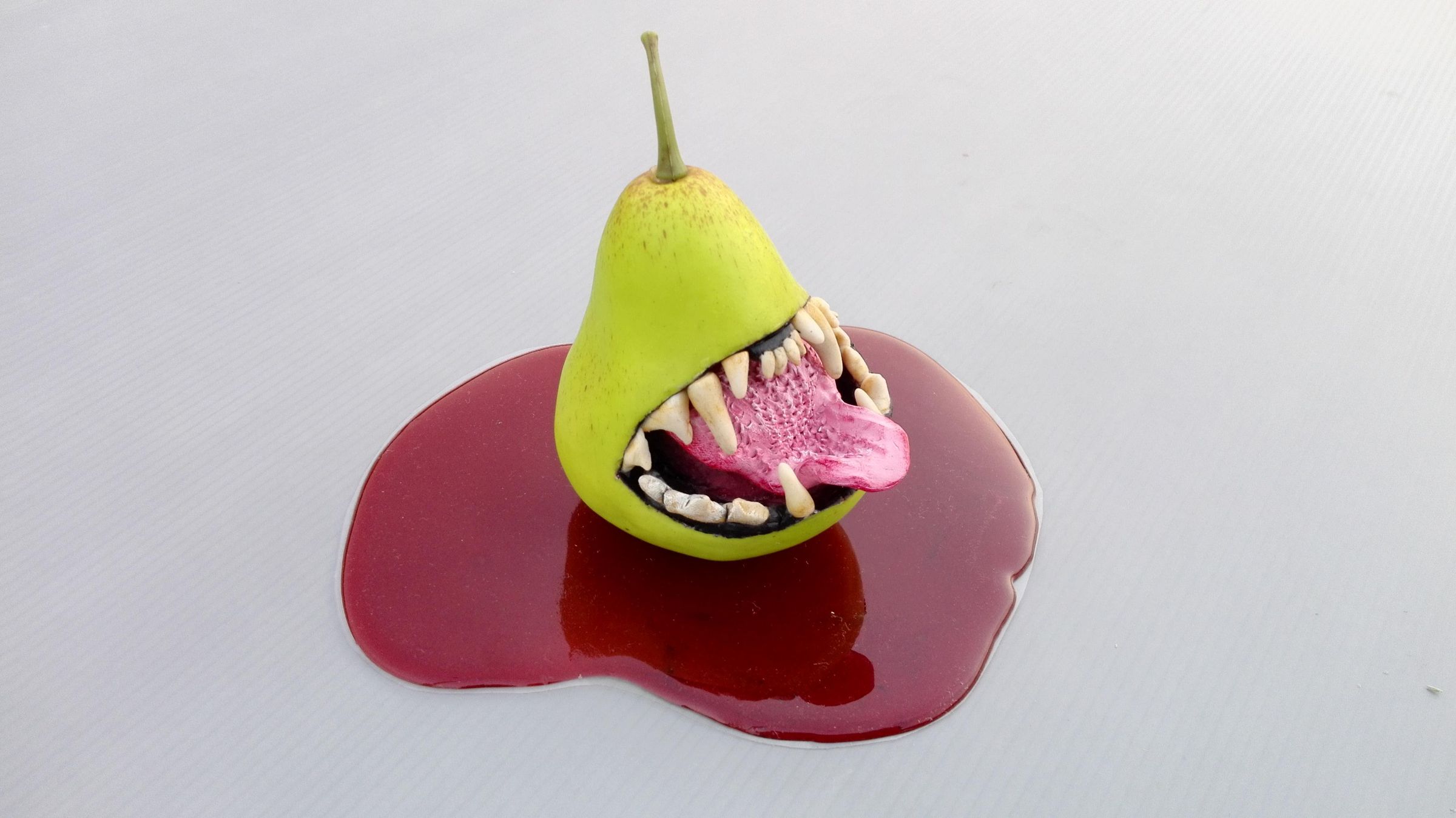 How to Make Halloween Zombie Pear in Faux Blood | Halloween Resin Art ...