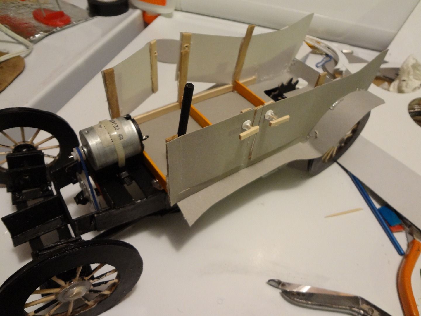 Classic Convertible Cardboard Electric Car. : 16 Steps (with Pictures ...
