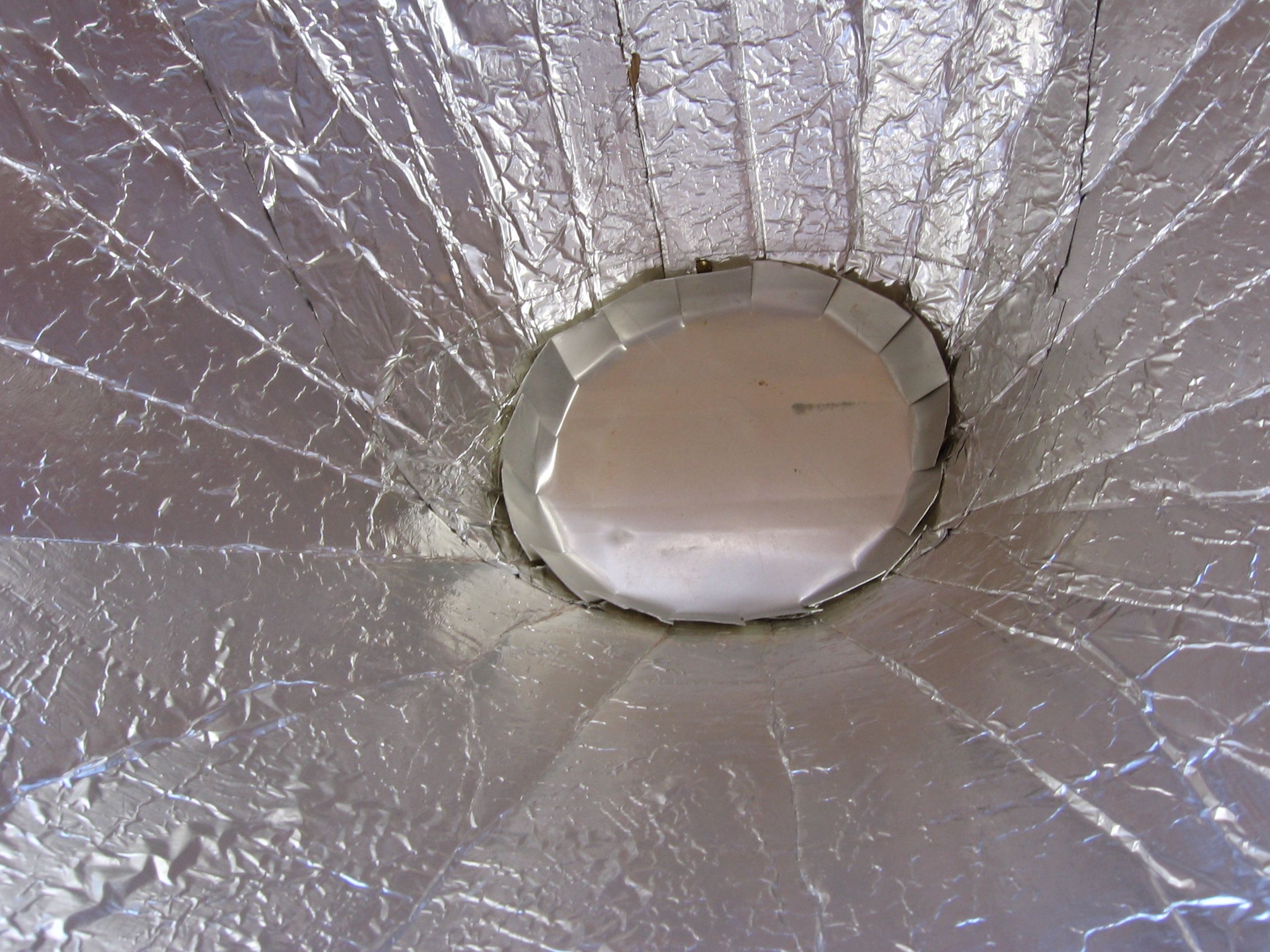 Cardboard. Foil. Glue: the Solar Funnel Cooker : 8 Steps (with Pictures ...