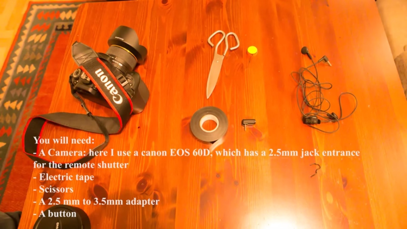 DIY Remote Shutter for DSLR Cameras With a Pair of Earphones ...