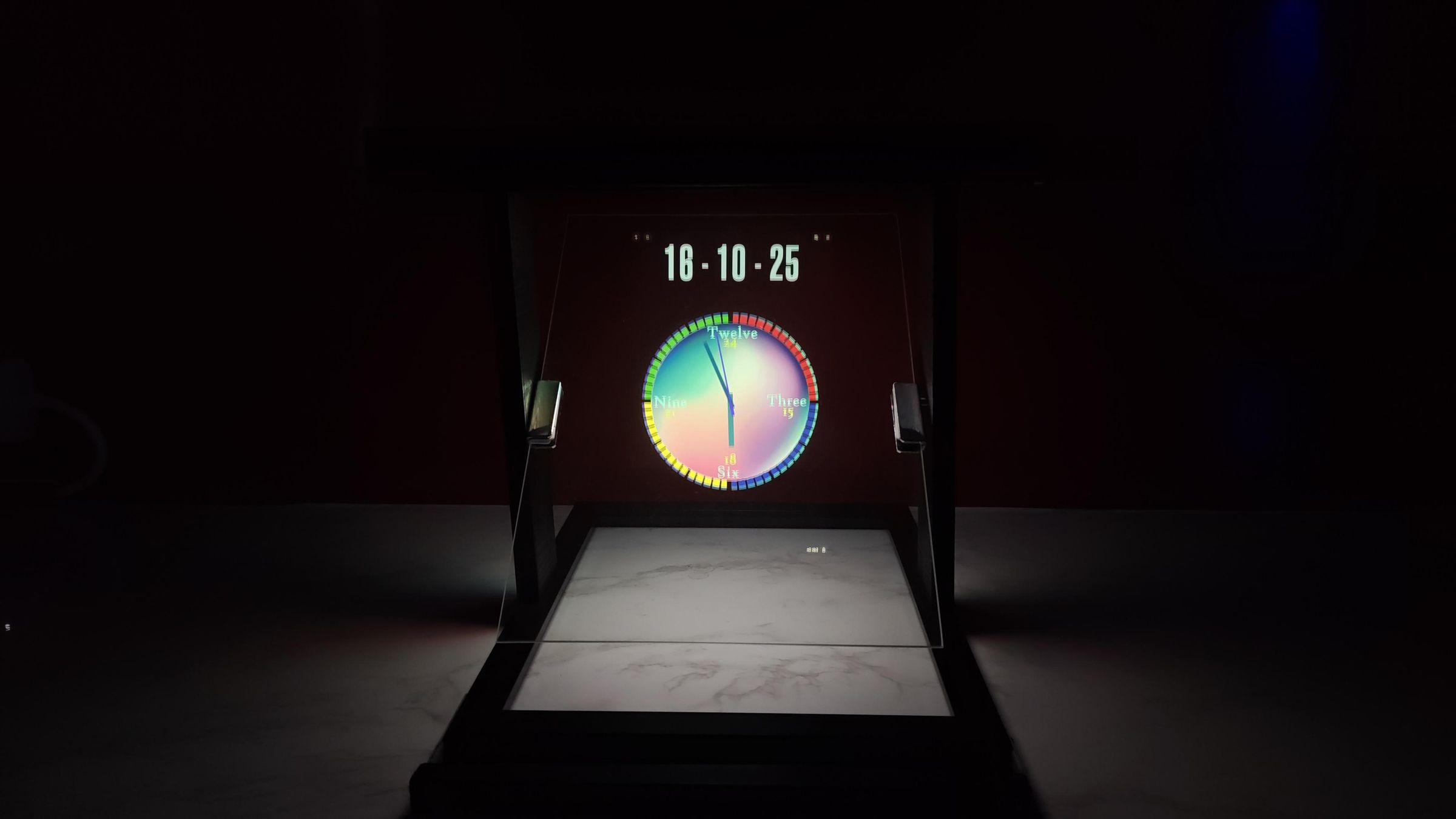 ChronoGlass: DIY Transparent Animated Timepiece: : 7 Steps (with ...
