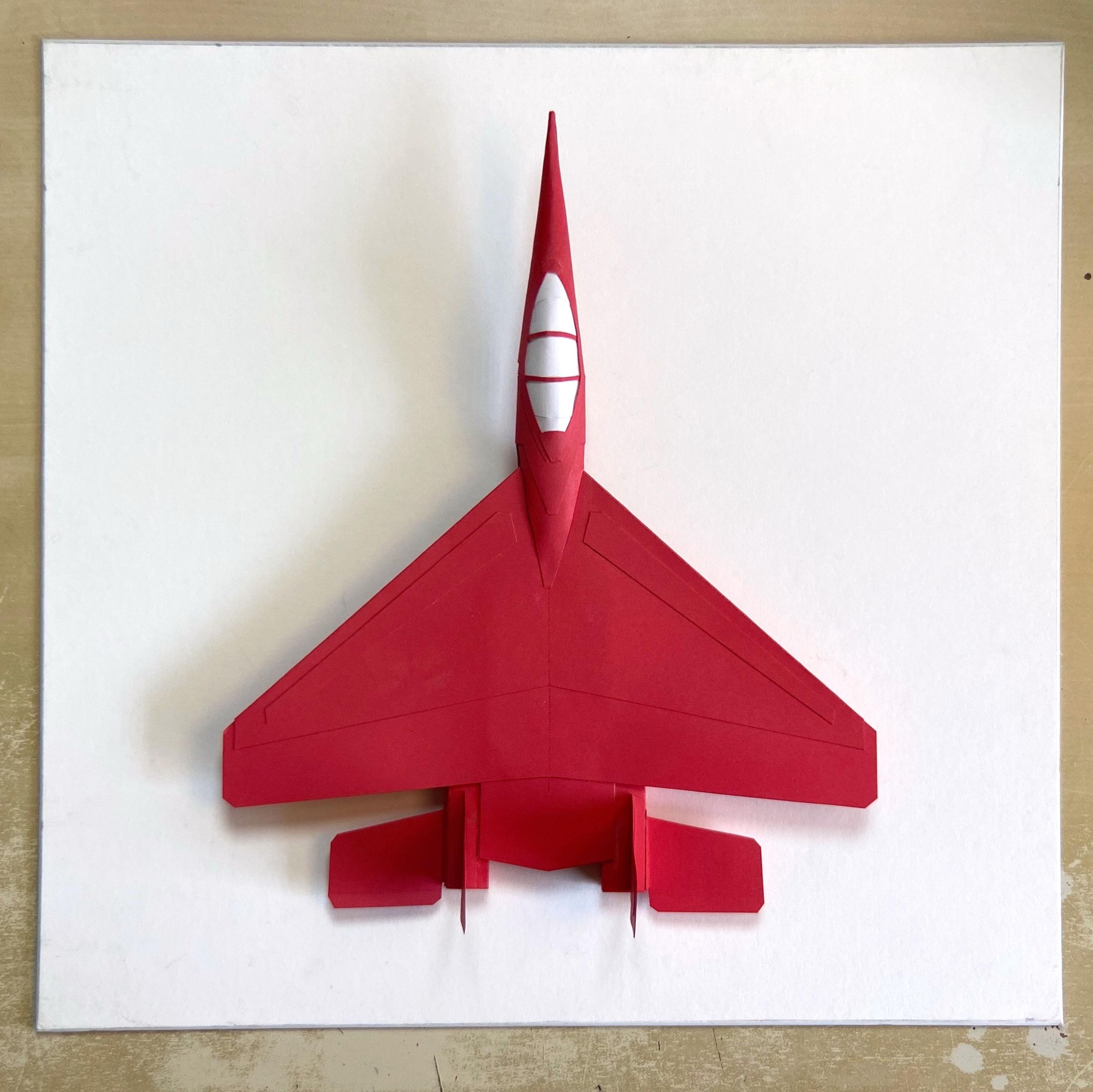 Interceptor Jet Card Stock Airplane : 7 Steps (with Pictures ...