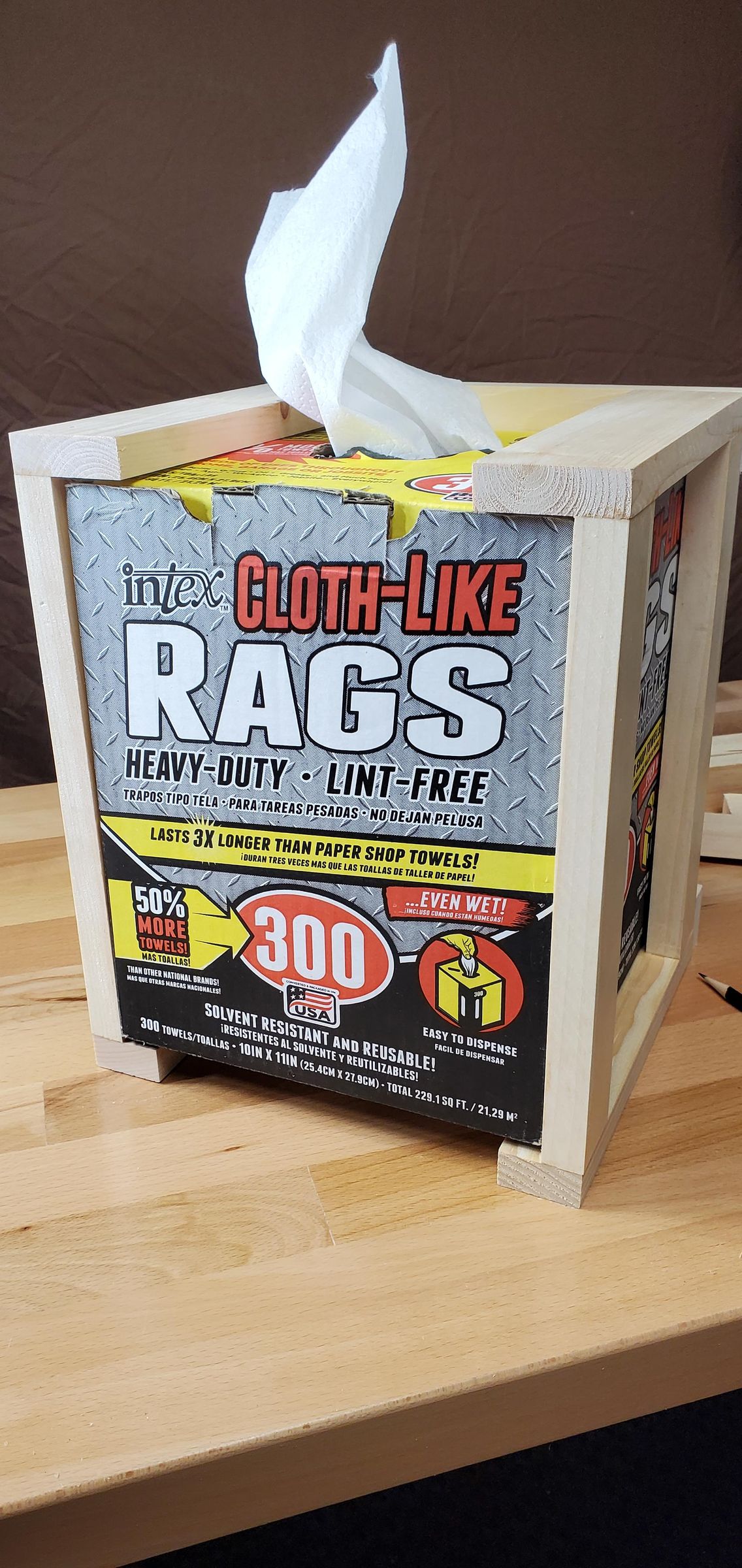 Shop Towels & Rag Storage Dispenser : 9 Steps - Instructables