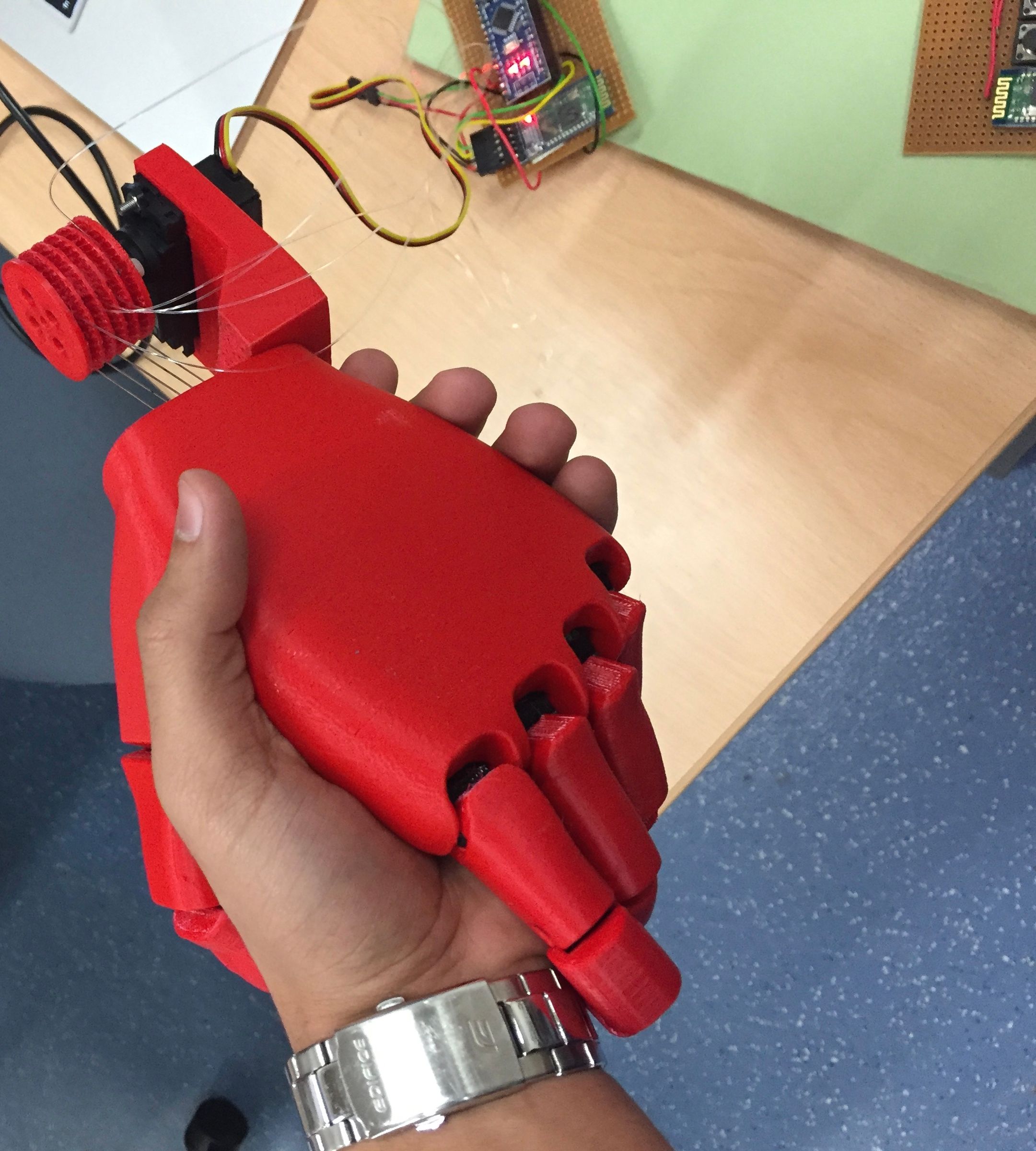 Bluetooth Remotely Controlled Robotic Hand Palm : 4 Steps - Instructables