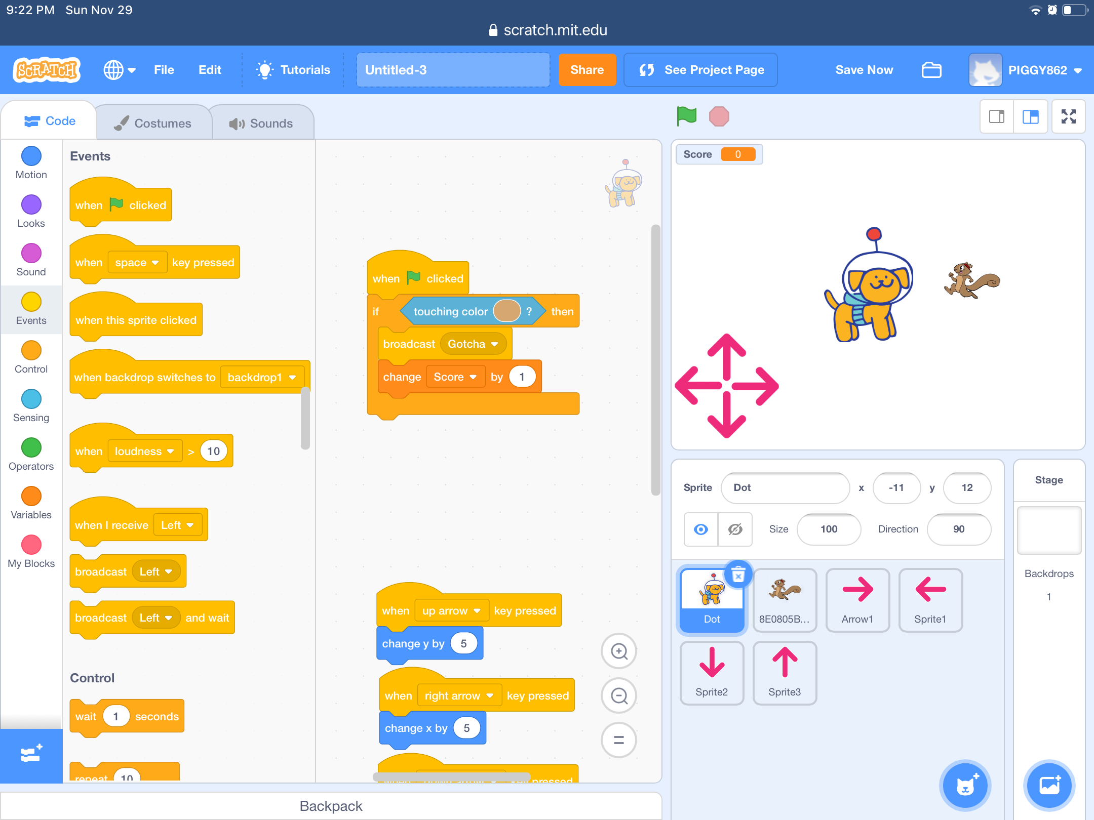 SQUIRREL! (Scratch Game) : 6 Steps - Instructables