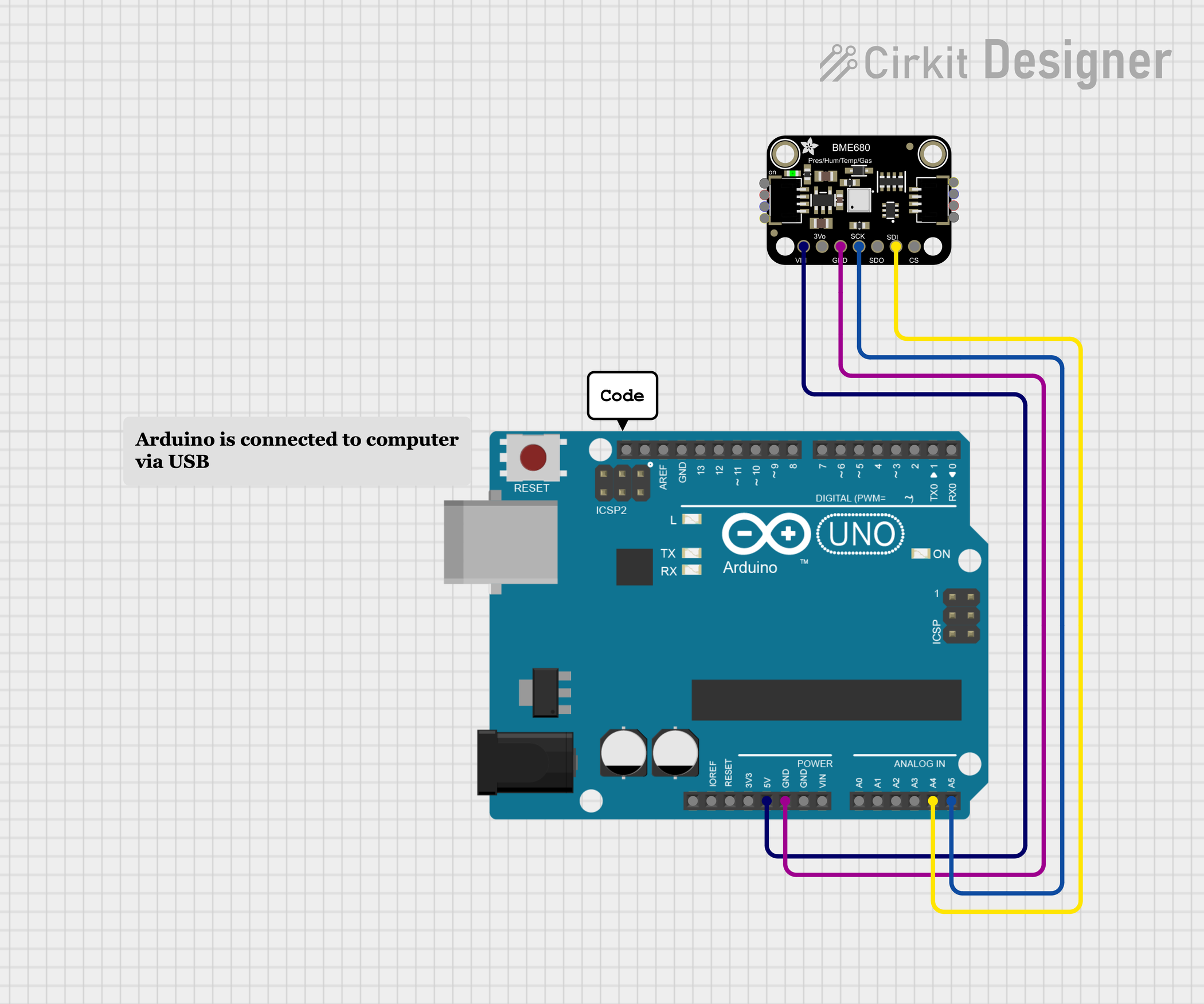 Adafruit Bme680 Arduino Uno A Tutorial 4 Steps Instructables