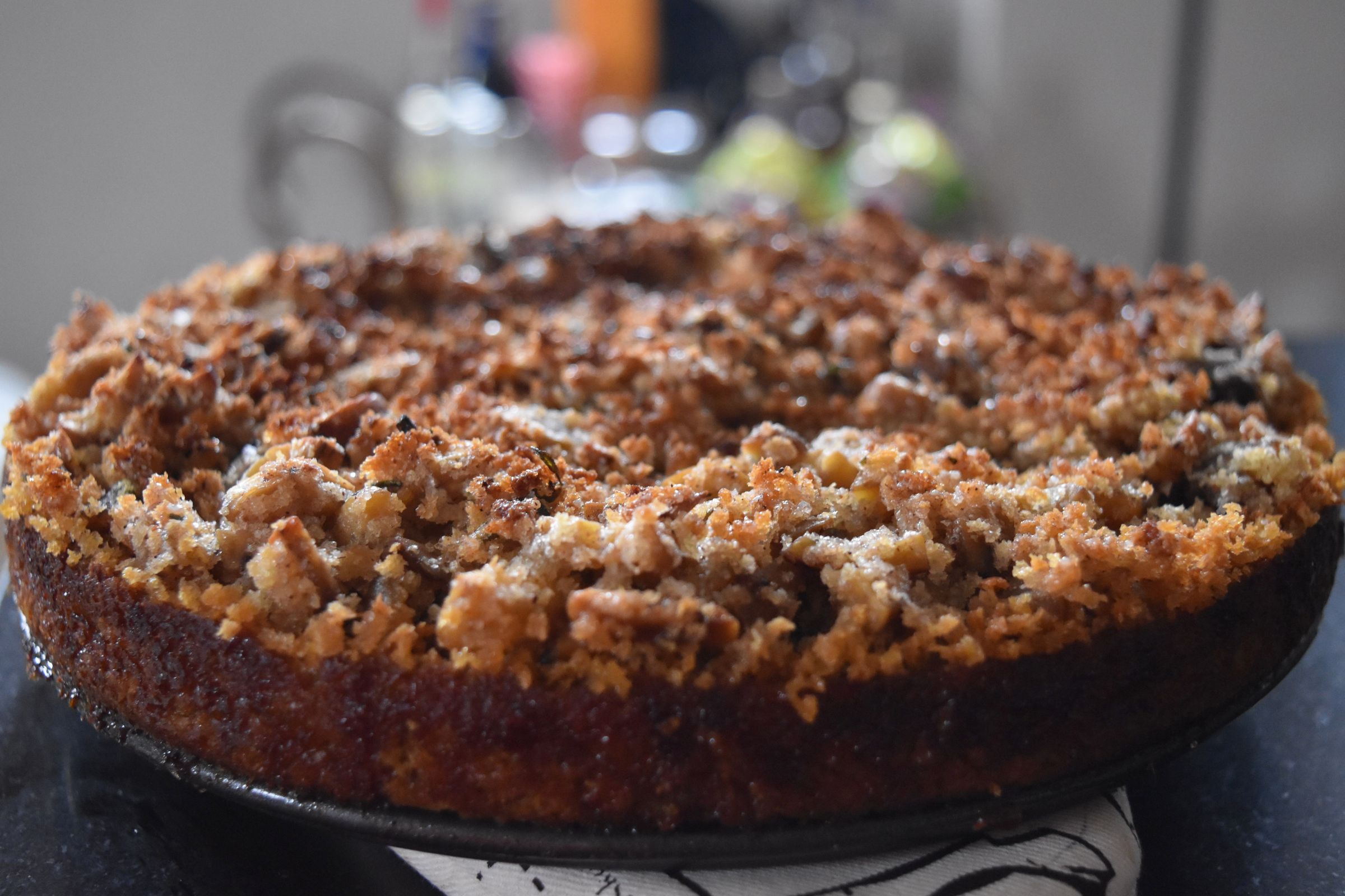 Maple Pumpkin Pie With Rosemary Chestnut Crumble Topping - Instructables