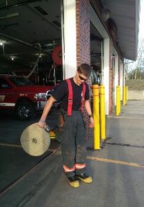 How to Unroll & Roll Fire Hose & Take in and Out of Service : 20 Steps ...