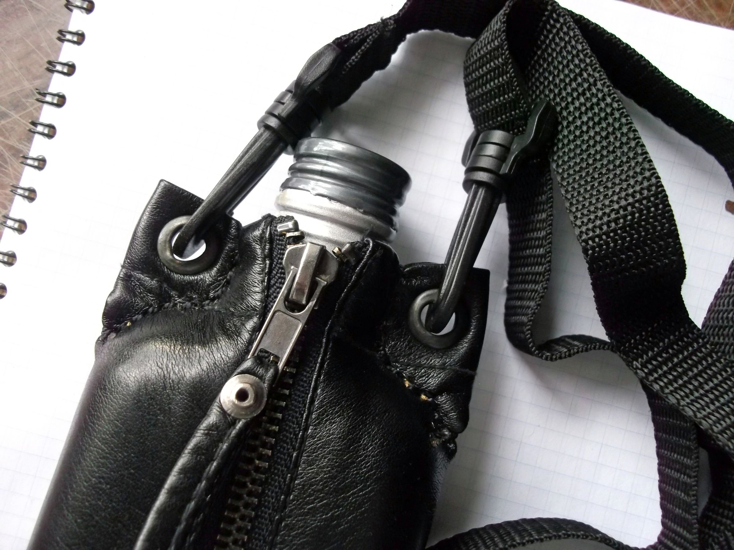 A Flask From an Old (Faux) Leather Jacket and a Bottle : 20 Steps (with ...